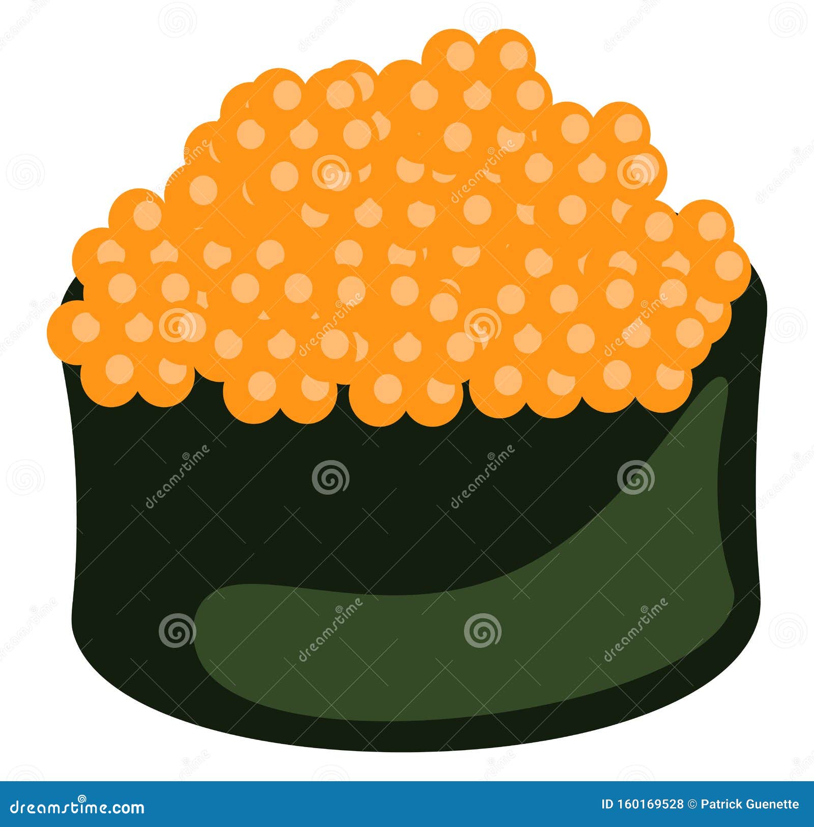 A Box Of Tobiko, Vector Or Color Illustration | CartoonDealer.com ...