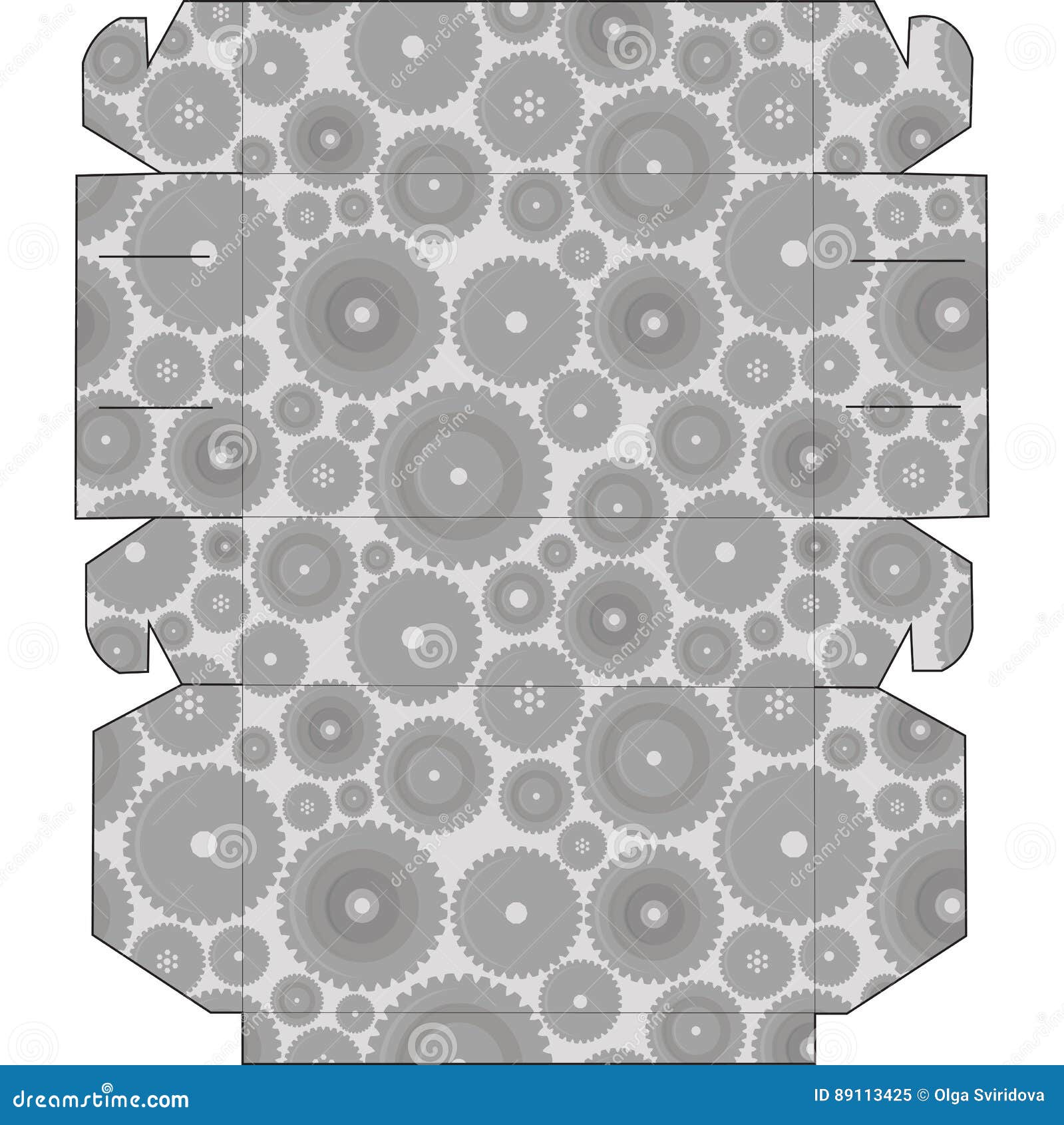 Box gears. stock illustration. Illustration of industry - 89113425