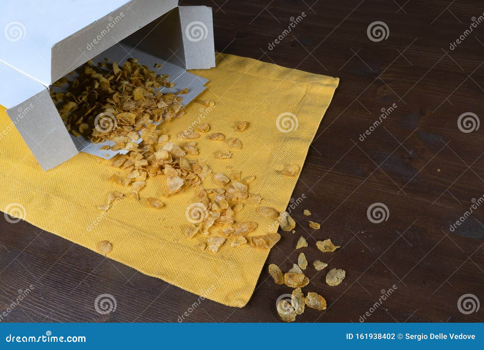 Generic Cereal Box on the Table Stock Photo - Image of baked, bake ...