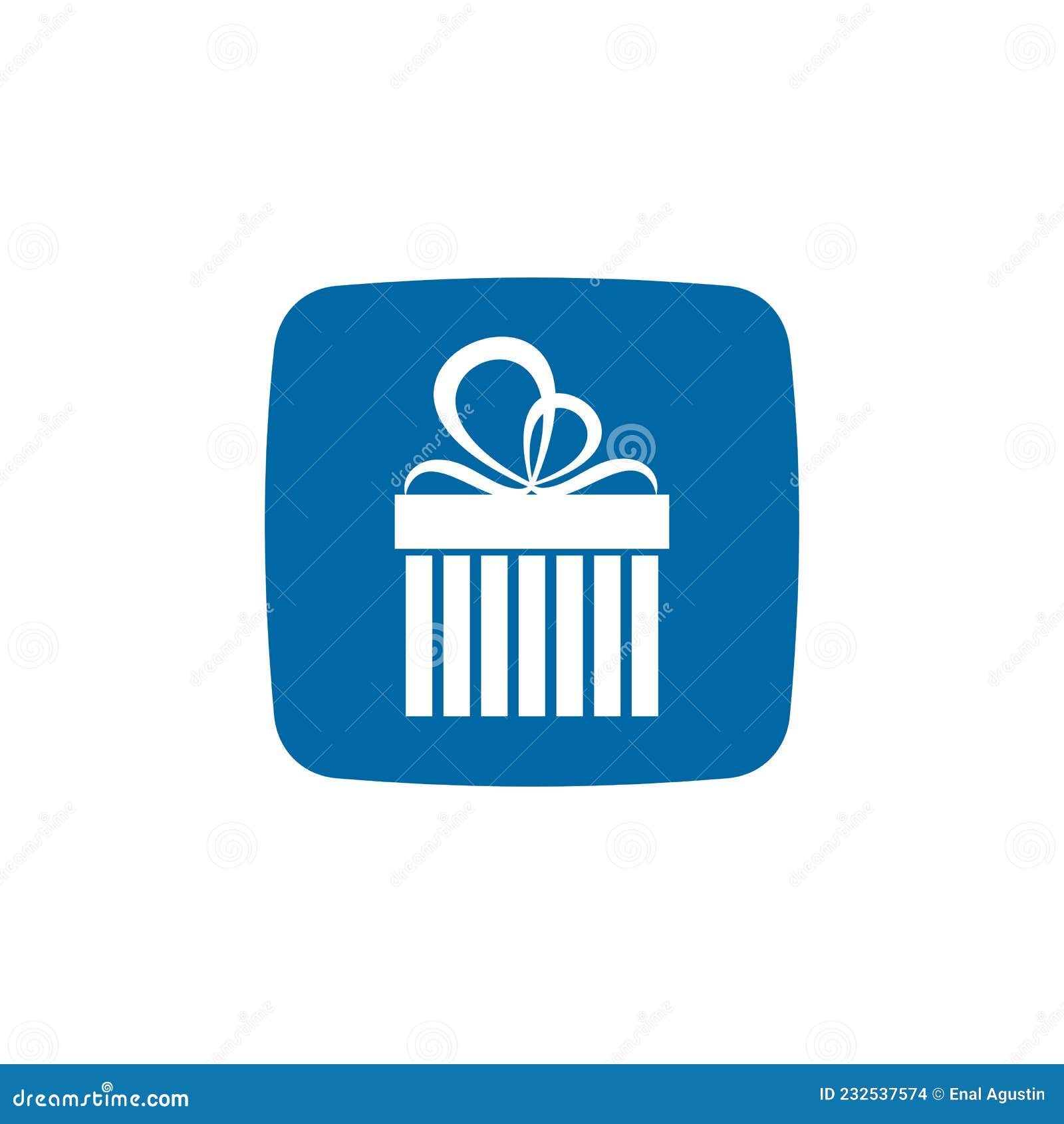 Box Gift Online App Tech Logo Design Stock Vector - Illustration of ...