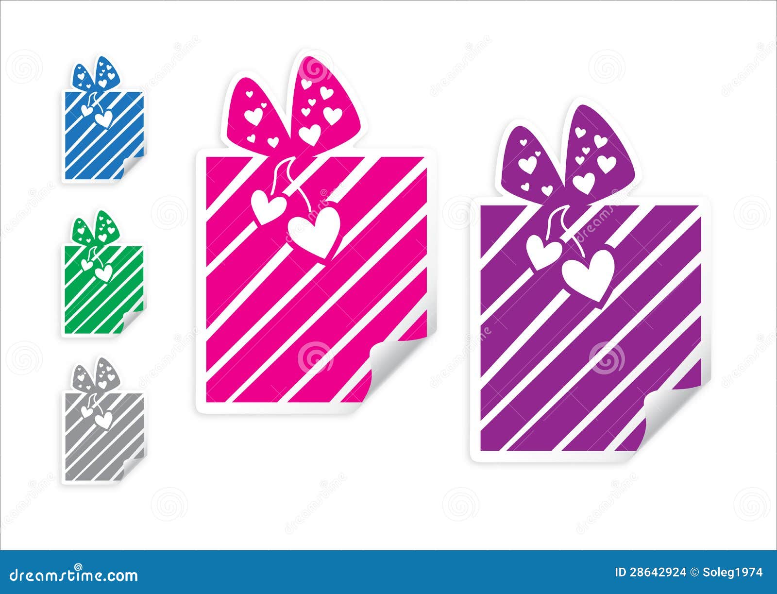 Box with gift sticker stock vector. Illustration of case - 28642924