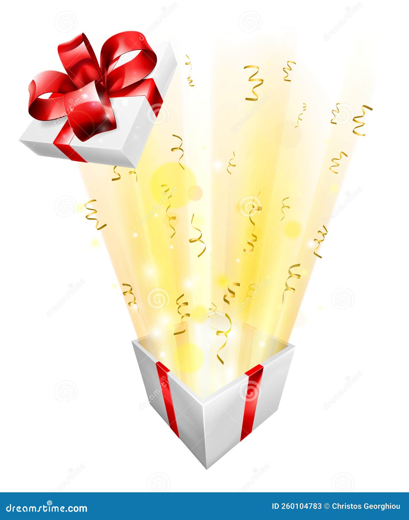 Box Gift Surprise Explosion Prize Concept Stock Vector - Illustration ...