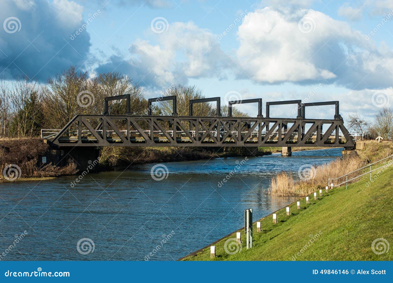 Box girder railway bridge stock photo. Image of channel - 49846146