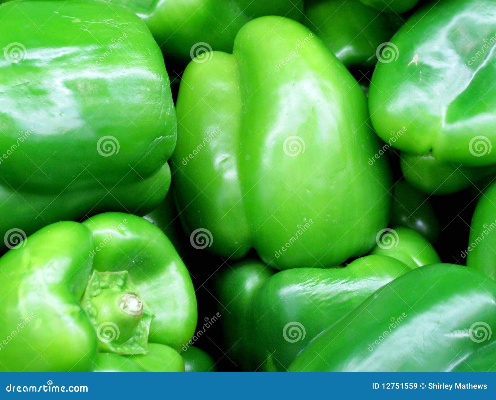 Box of green peppers stock image. Image of close, pile - 12751559