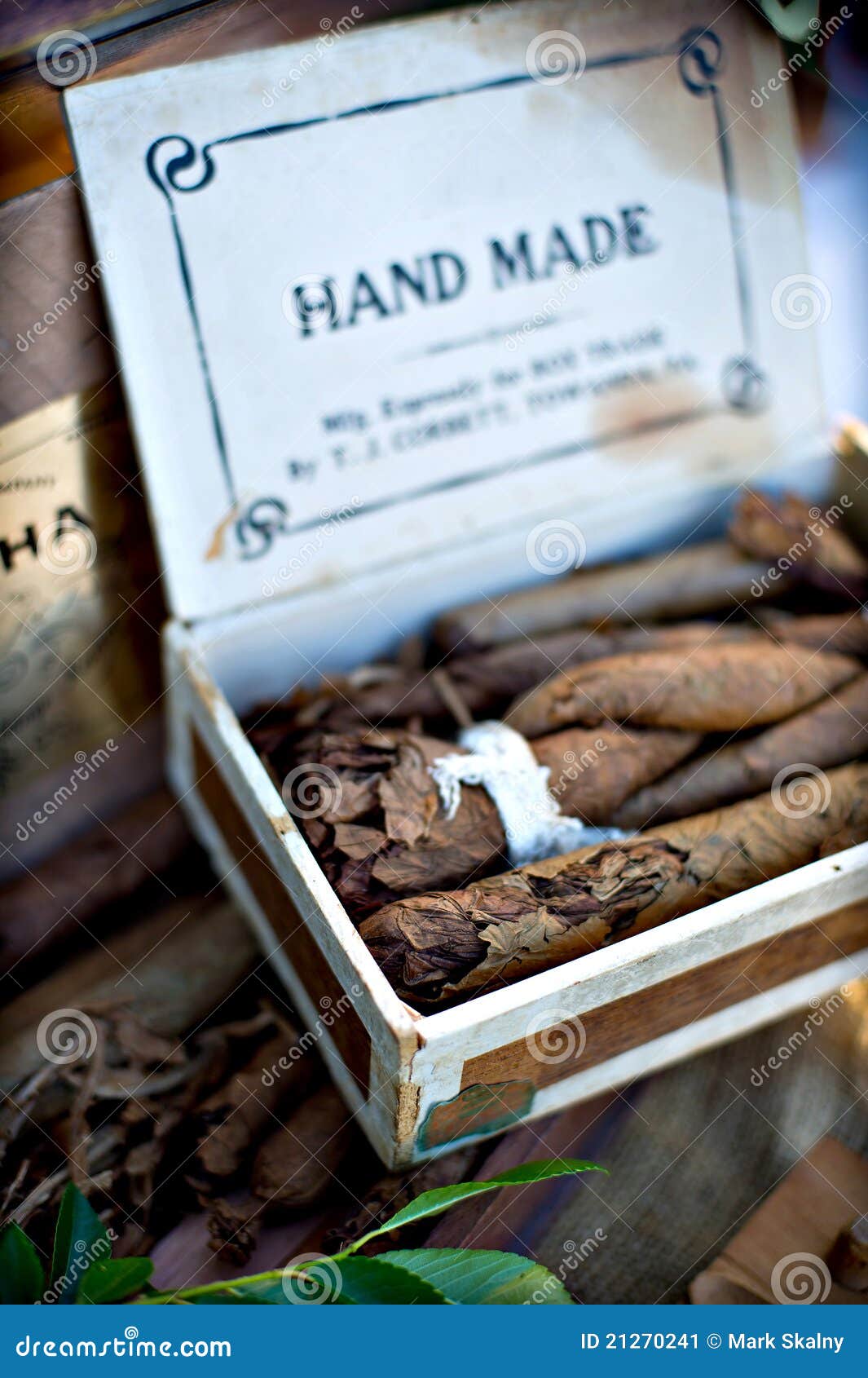 Box of hand made cigars stock image. Image of toxic, cigar - 21270241