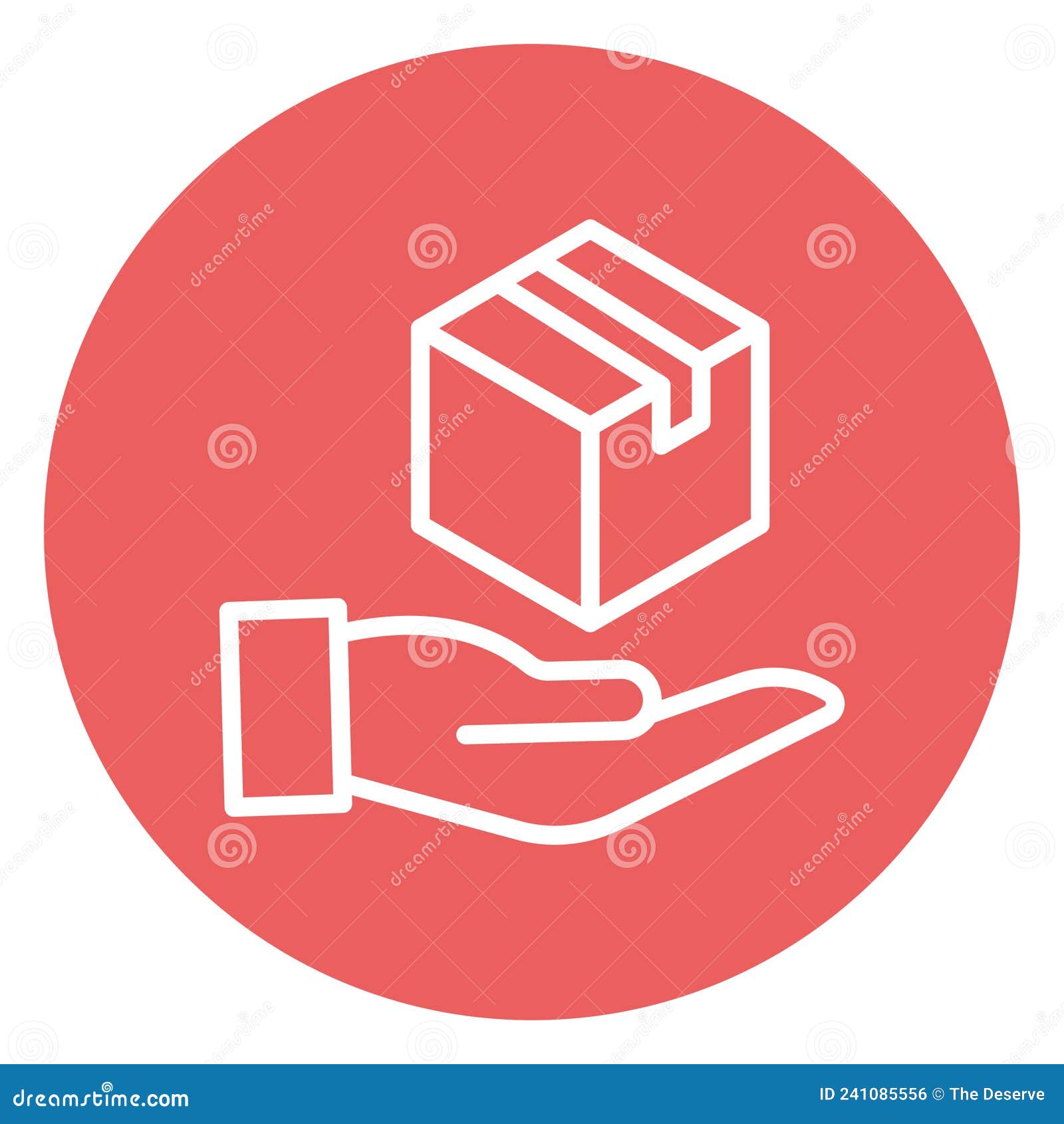Box Hand Vector Icon Which is Suitable for Commercial Work Stock Vector ...