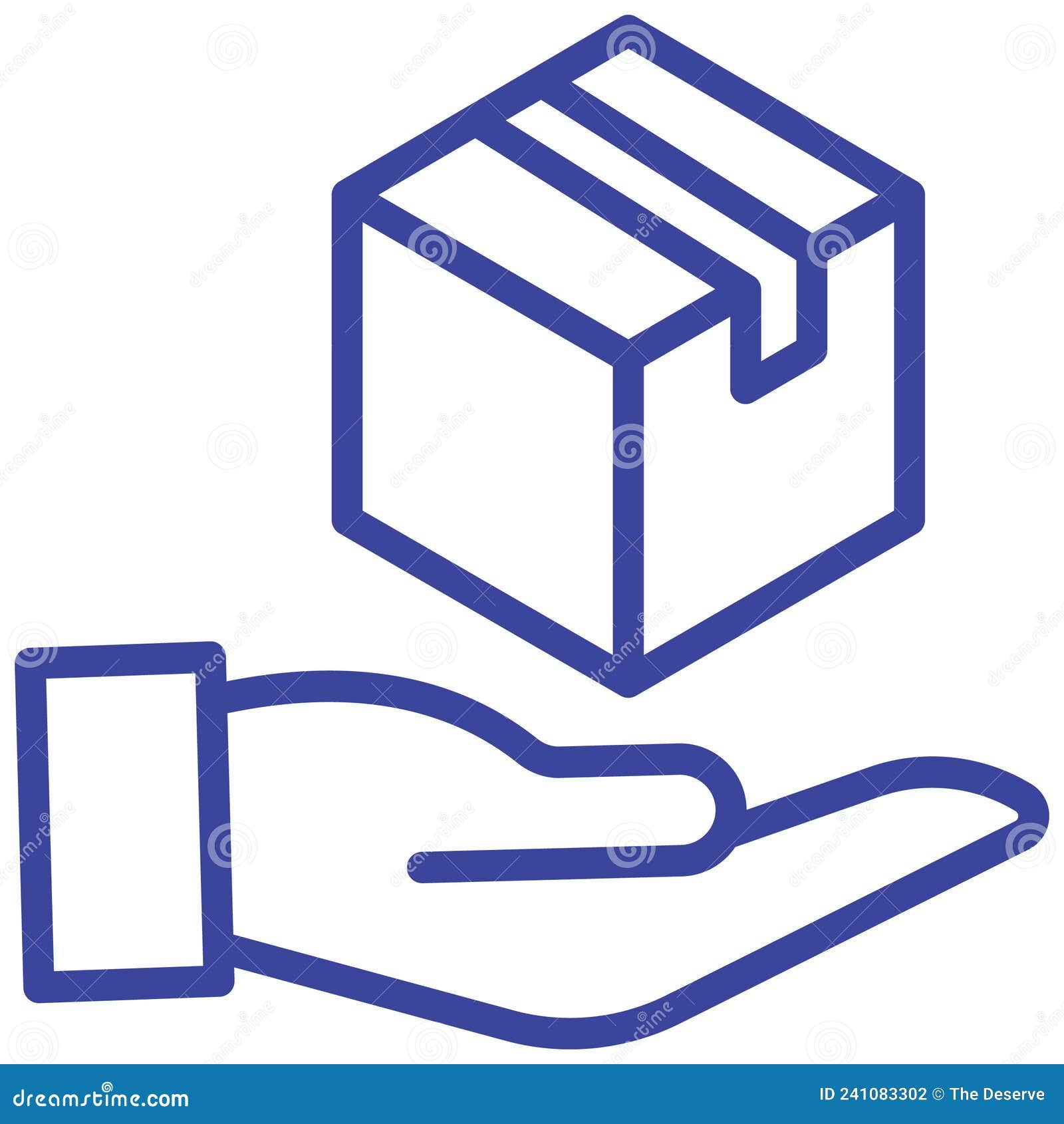Box Hand Vector Icon Which is Suitable for Commercial Work Stock Vector ...
