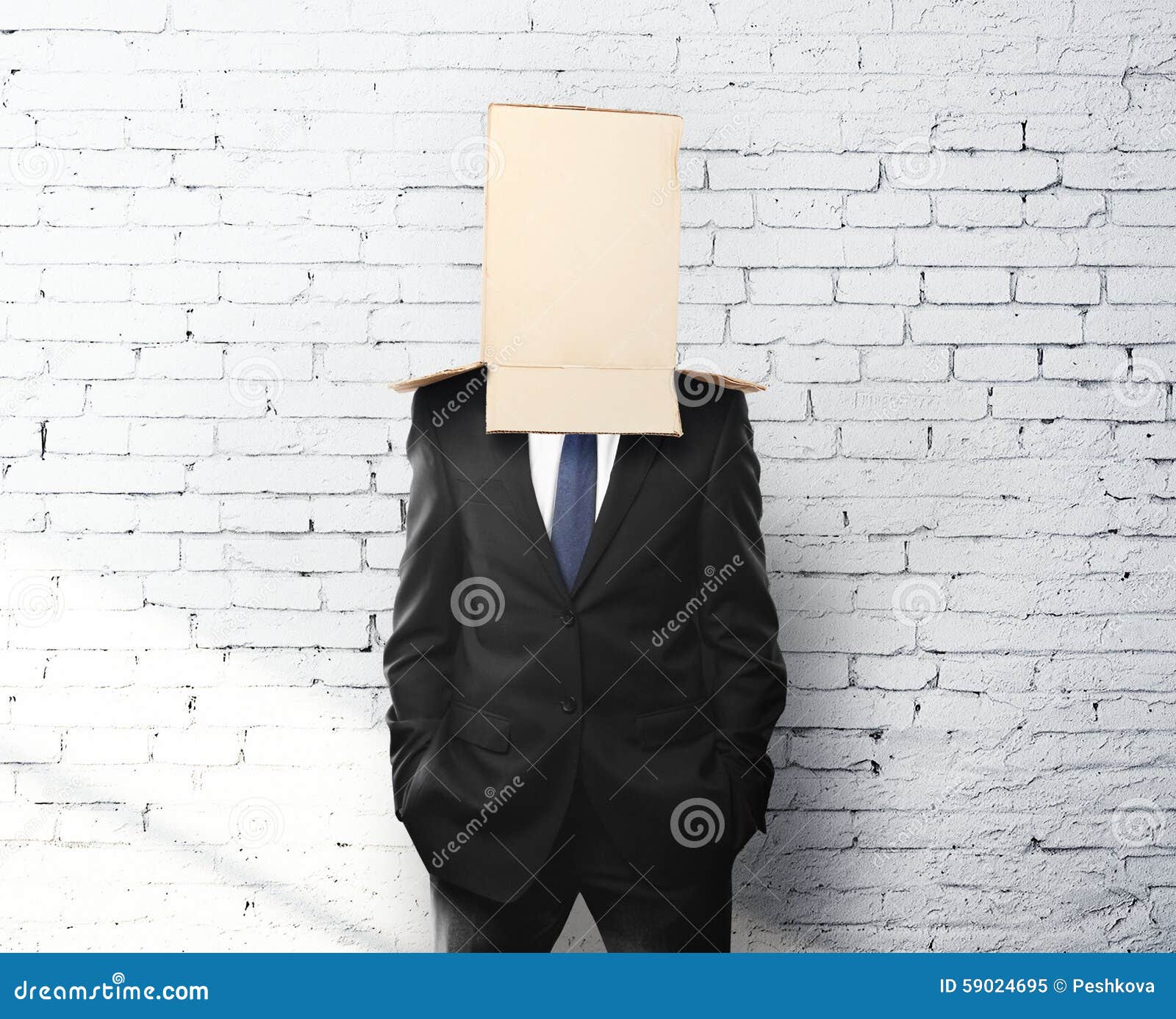 Box on head stock image. Image of business, hidden, card - 59024695