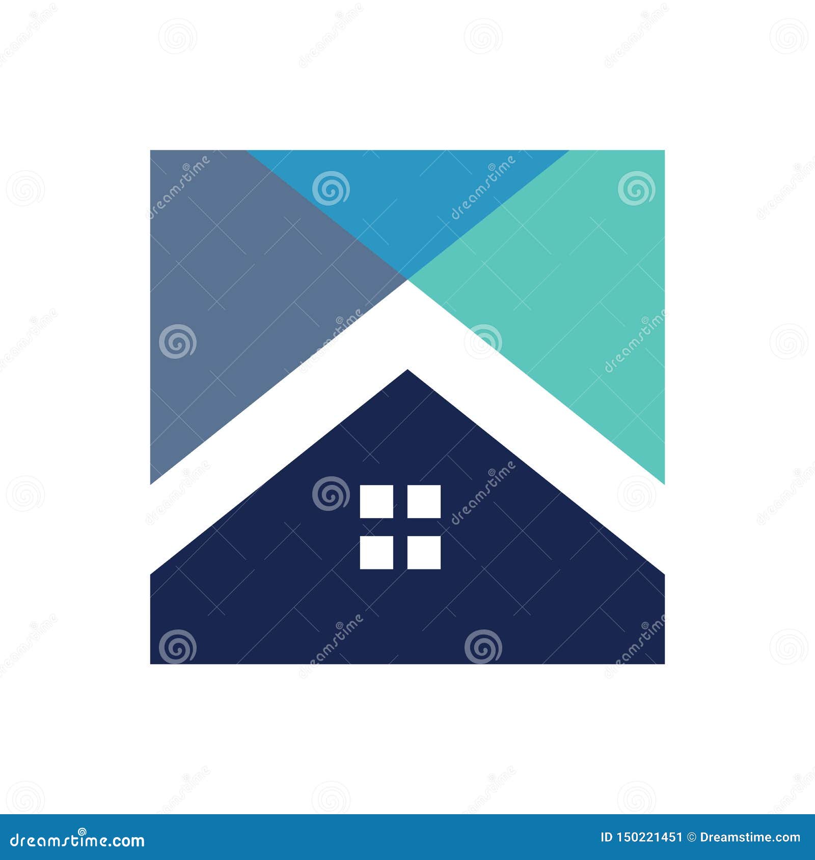 Box Home Shape Logo vector stock vector. Illustration of identity ...