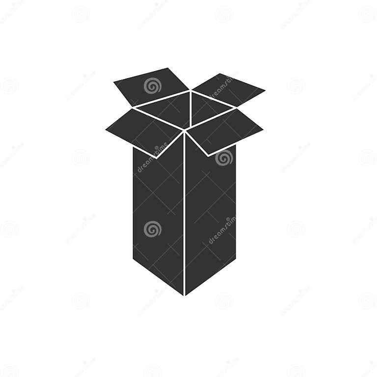 Box Icon Black. Symbol Graphic Vector Illustration Stock Vector ...