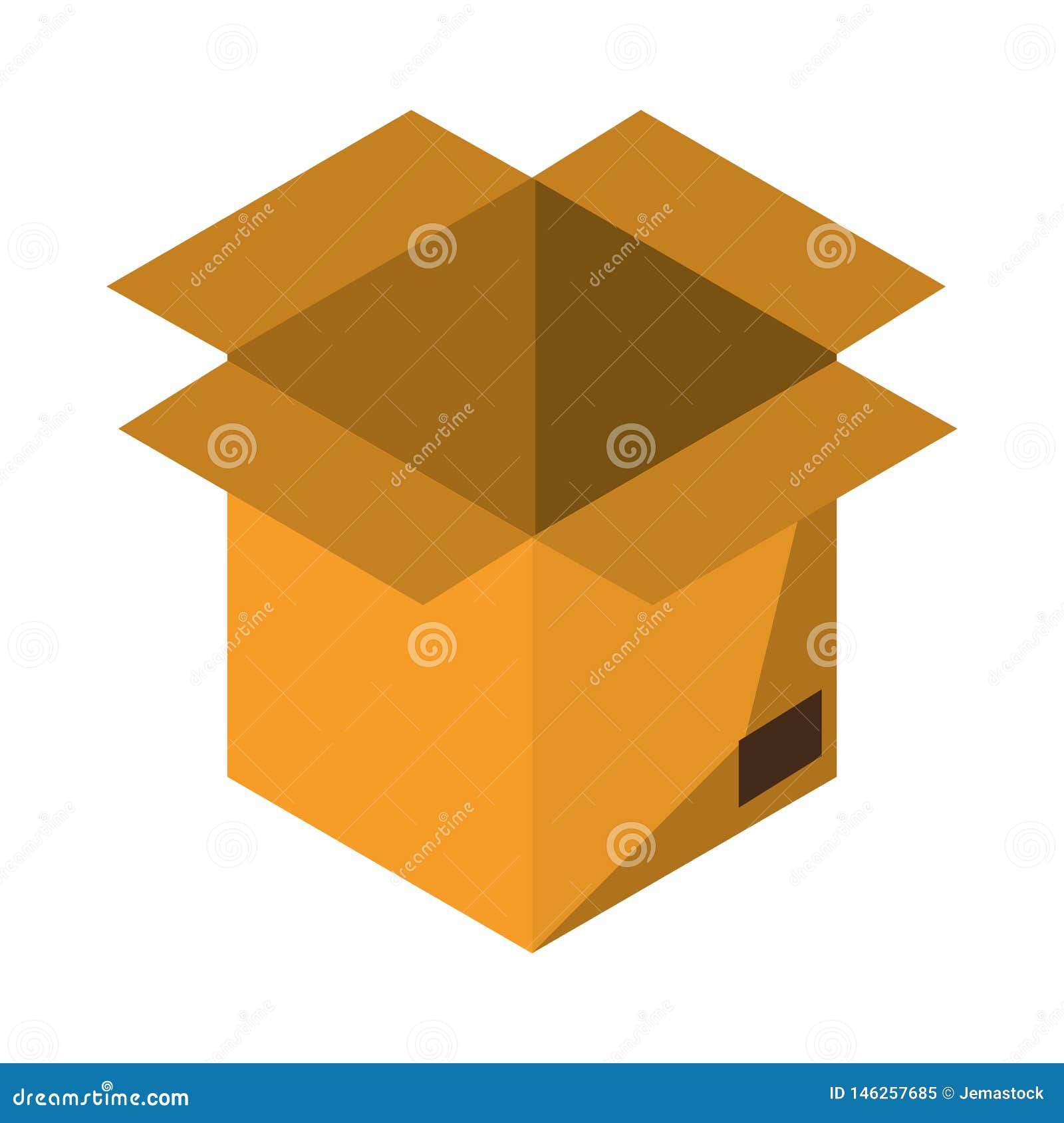 Box icon cartoon stock vector. Illustration of delivery - 146257685