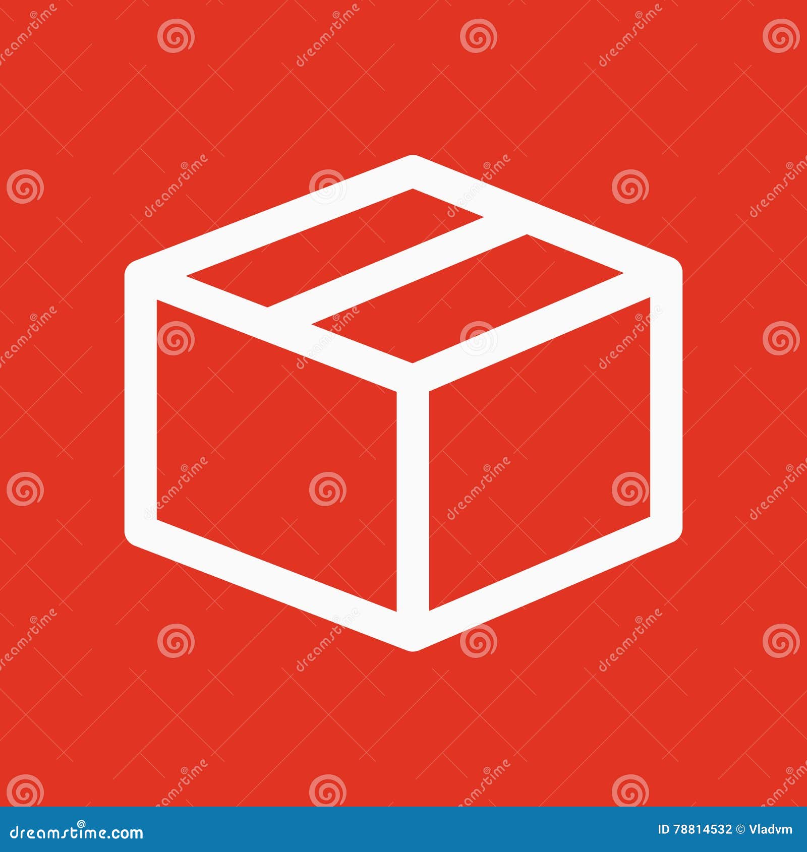 The Box Icon. Delivery and Shipping Symbol Stock Vector - Illustration ...