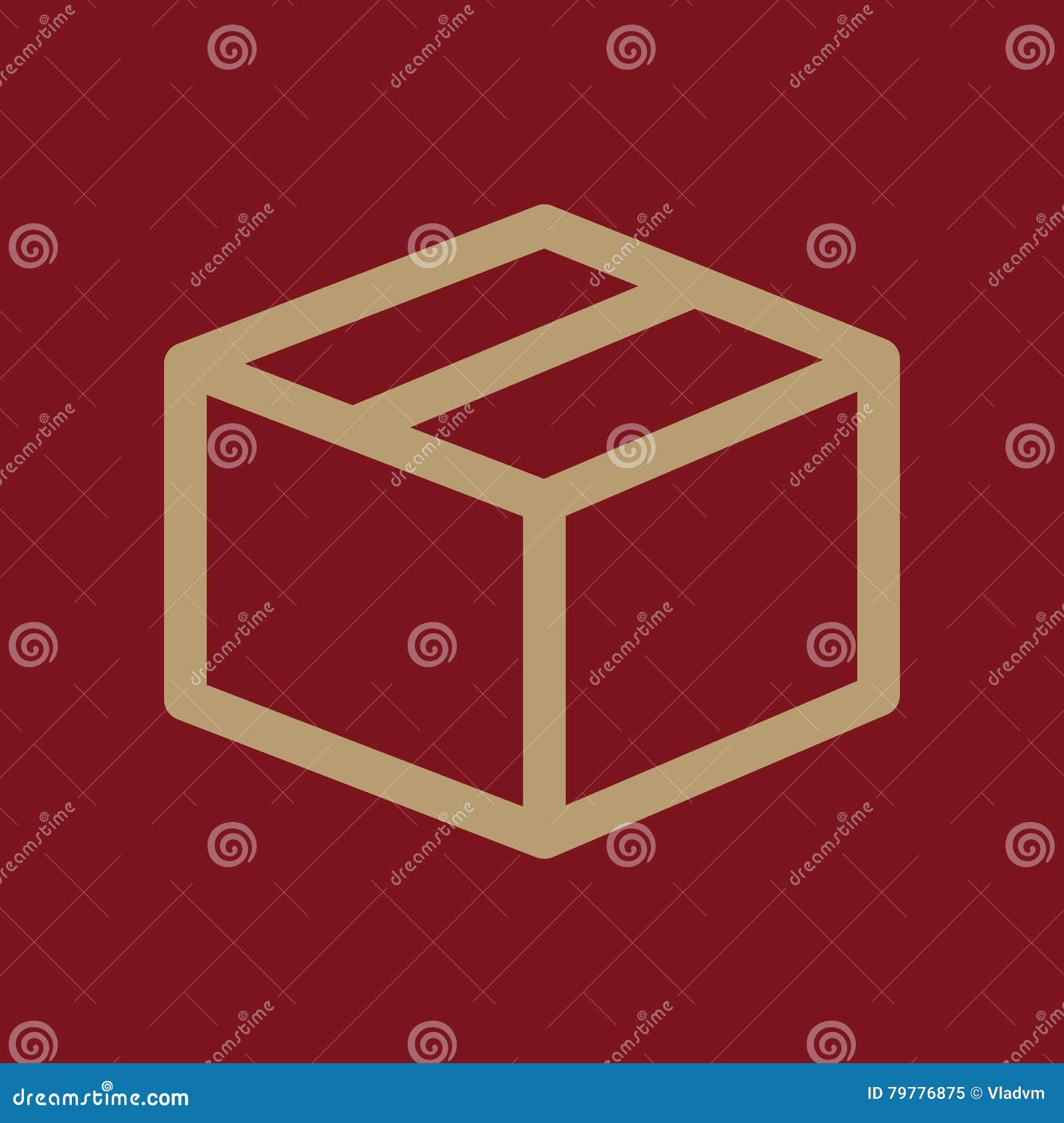 The Box Icon. Delivery and Shipping Symbol Stock Vector - Illustration ...