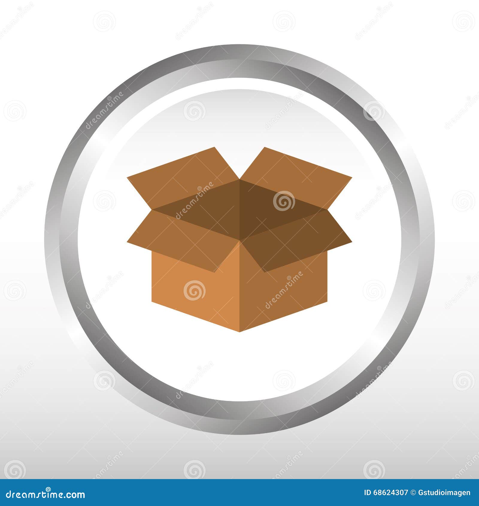 Box icon design stock illustration. Illustration of background - 68624307