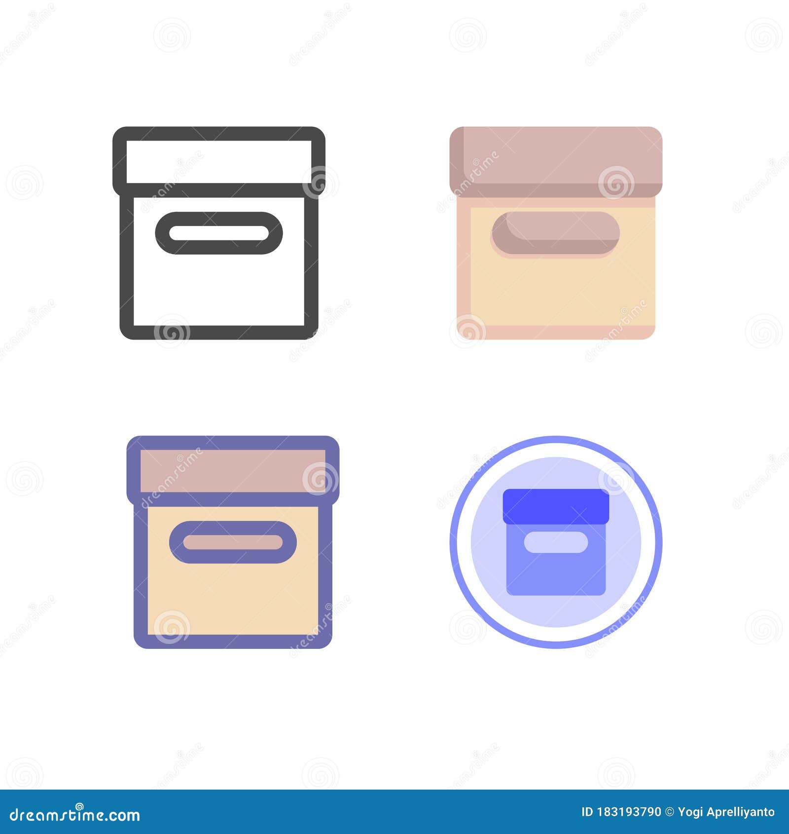 Box Icon Pack Isolated on White Background. for Your Web Site Design ...