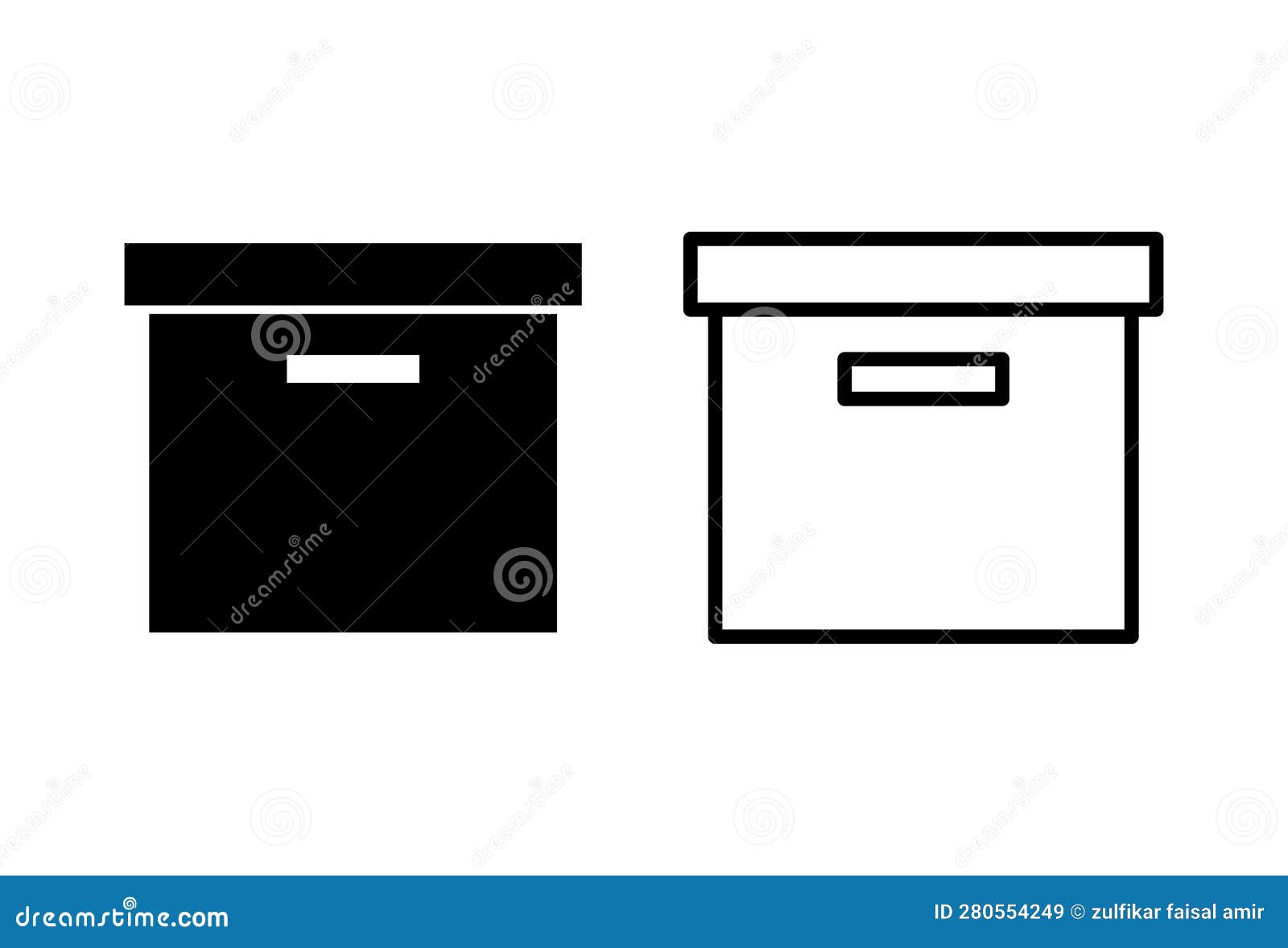 Box Icon . Box Vector Icon, Package, Parcel Stock Illustration ...