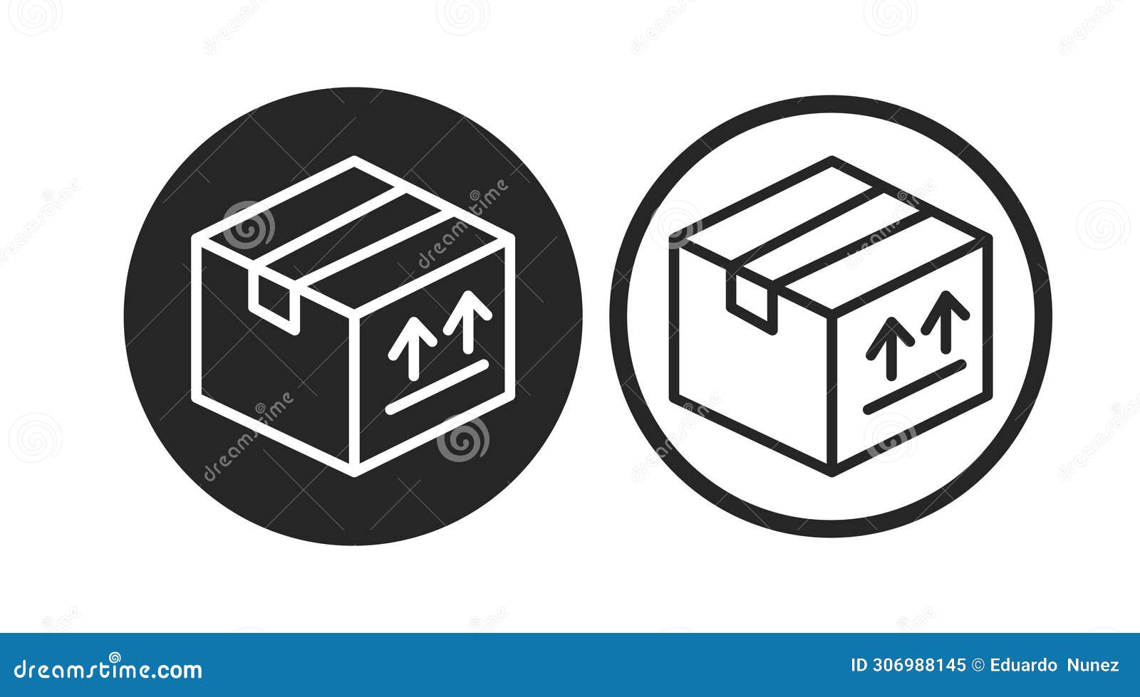 Box Icon Set. Vector Isolated Editable Flat Set of Boxes Illustrations ...
