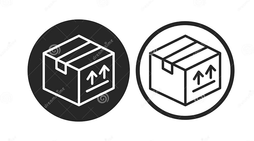 Box Icon Set. Vector Isolated Editable Flat Set of Boxes Illustrations ...