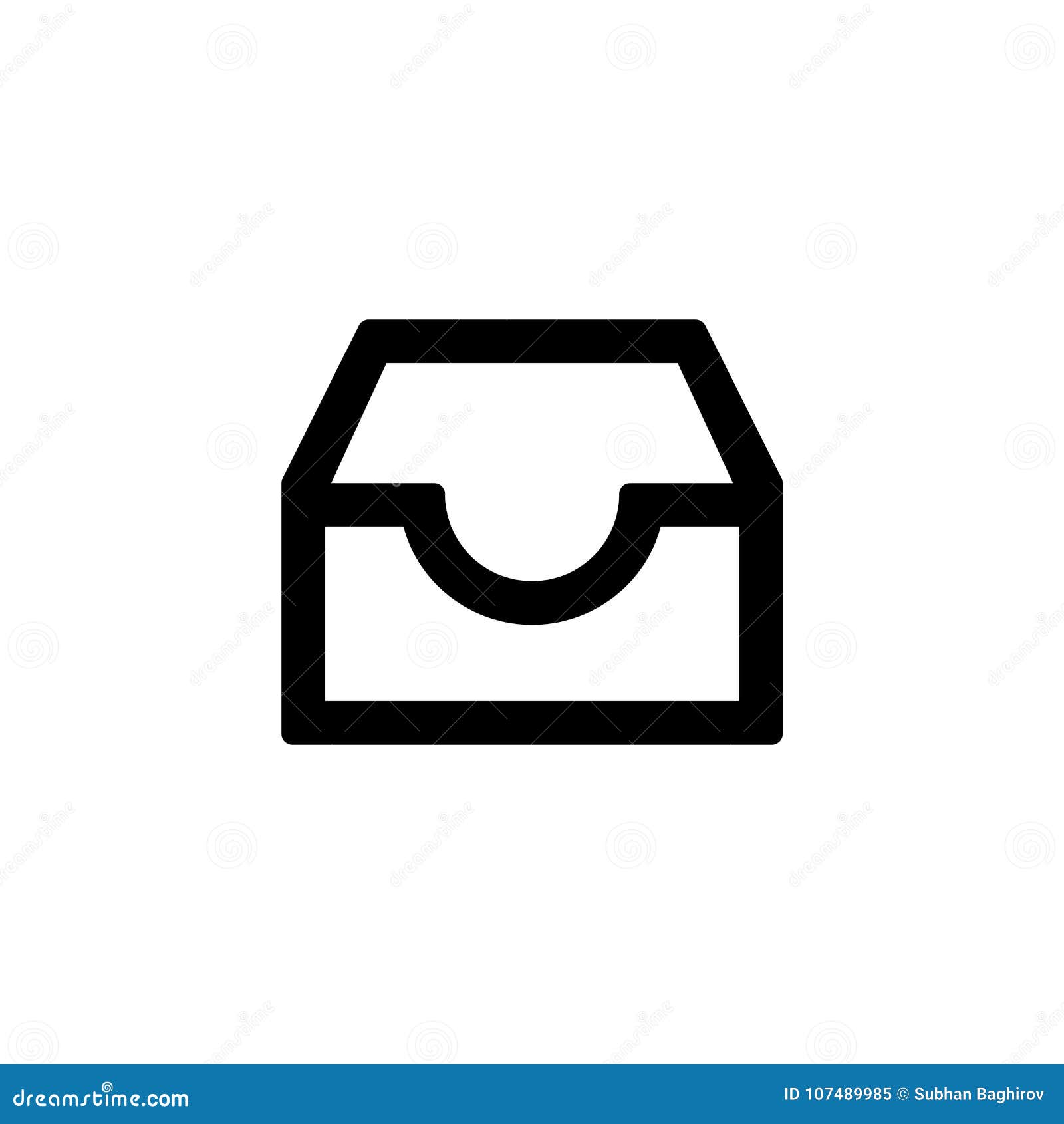 Box Icon for Simple Flat Style Ui Design Stock Vector - Illustration of ...