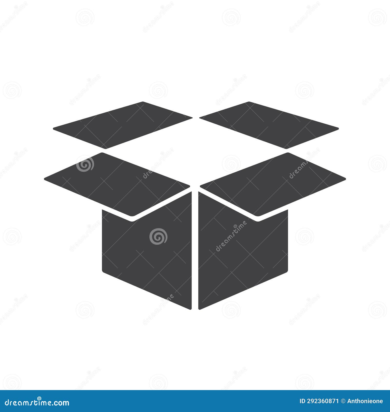 Box Icon Simple Silhouette Flat Style Vector Illustration Stock Vector ...
