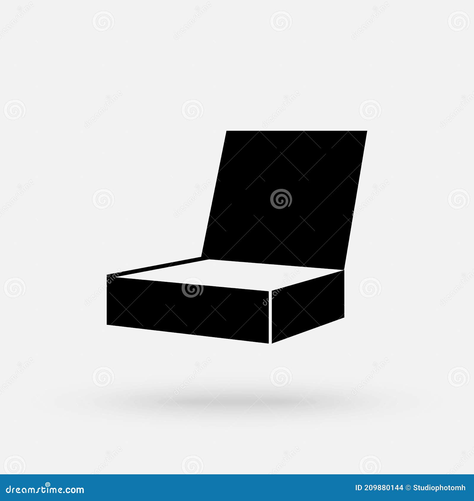 Box Icon Simple Silhouette Flat Style Vector Illustration on White ...