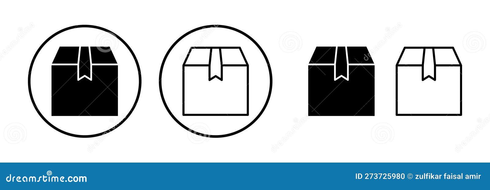 Box Icon . Box Sign. Delivery Package. Parcel Box Stock Vector ...