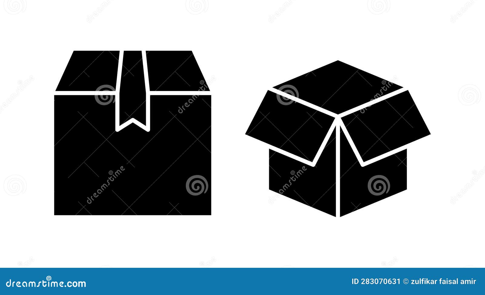 Box Icon . Box Sign. Delivery Package. Parcel Box Stock Vector ...