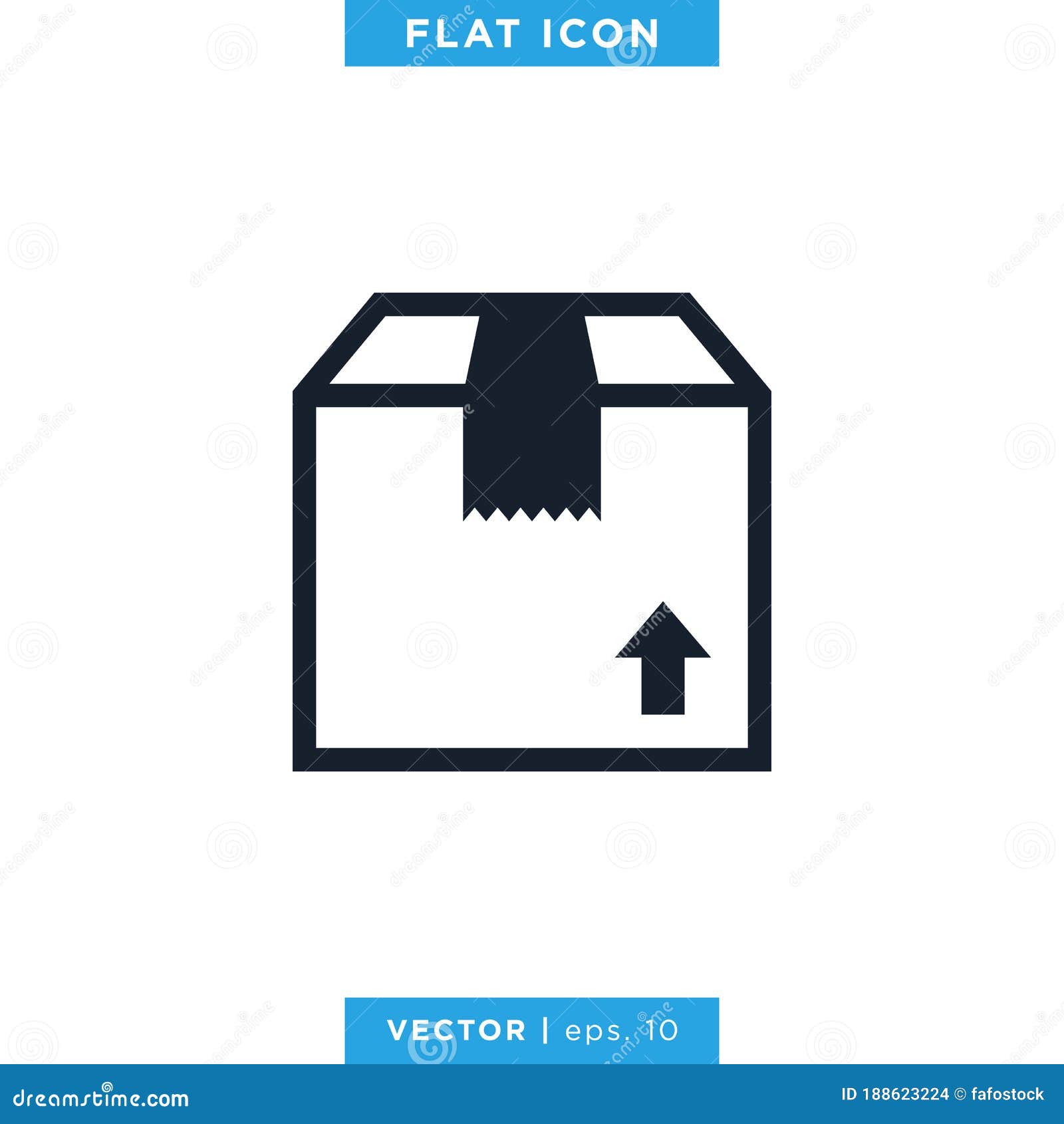 Box Icon Vector Design Template Stock Vector - Illustration of ...