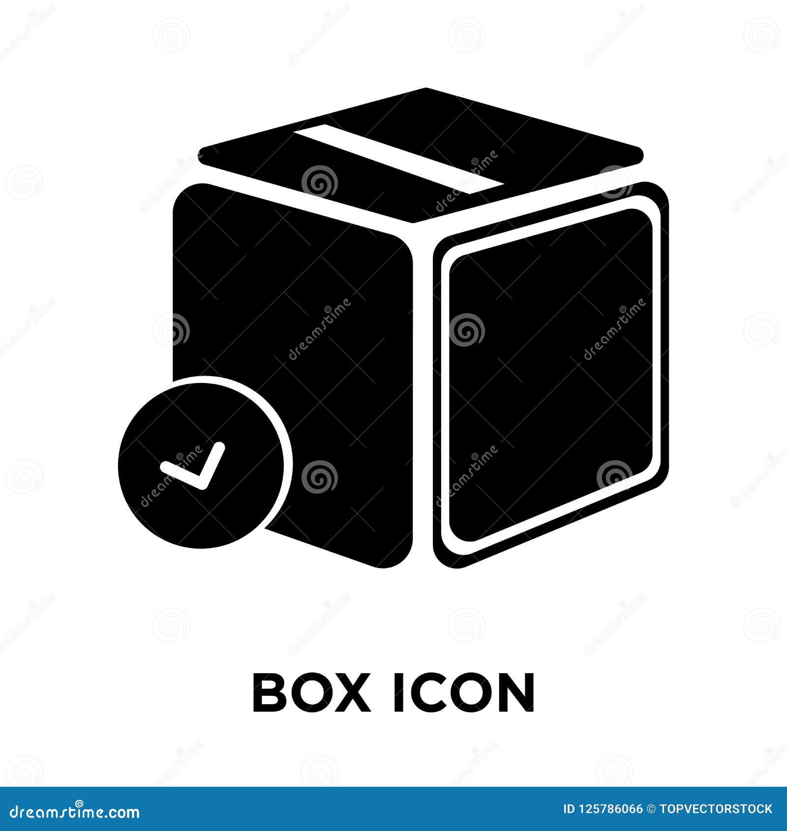 Box Icon Vector Isolated on White Background, Logo Concept of Bo Stock ...