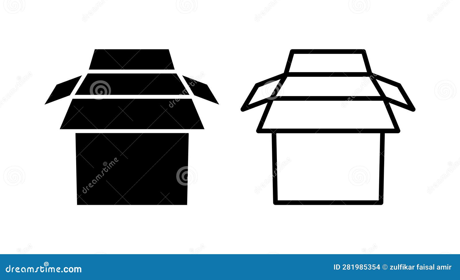 Box Icon . Box Sign. Delivery Package. Parcel Box Stock Vector ...