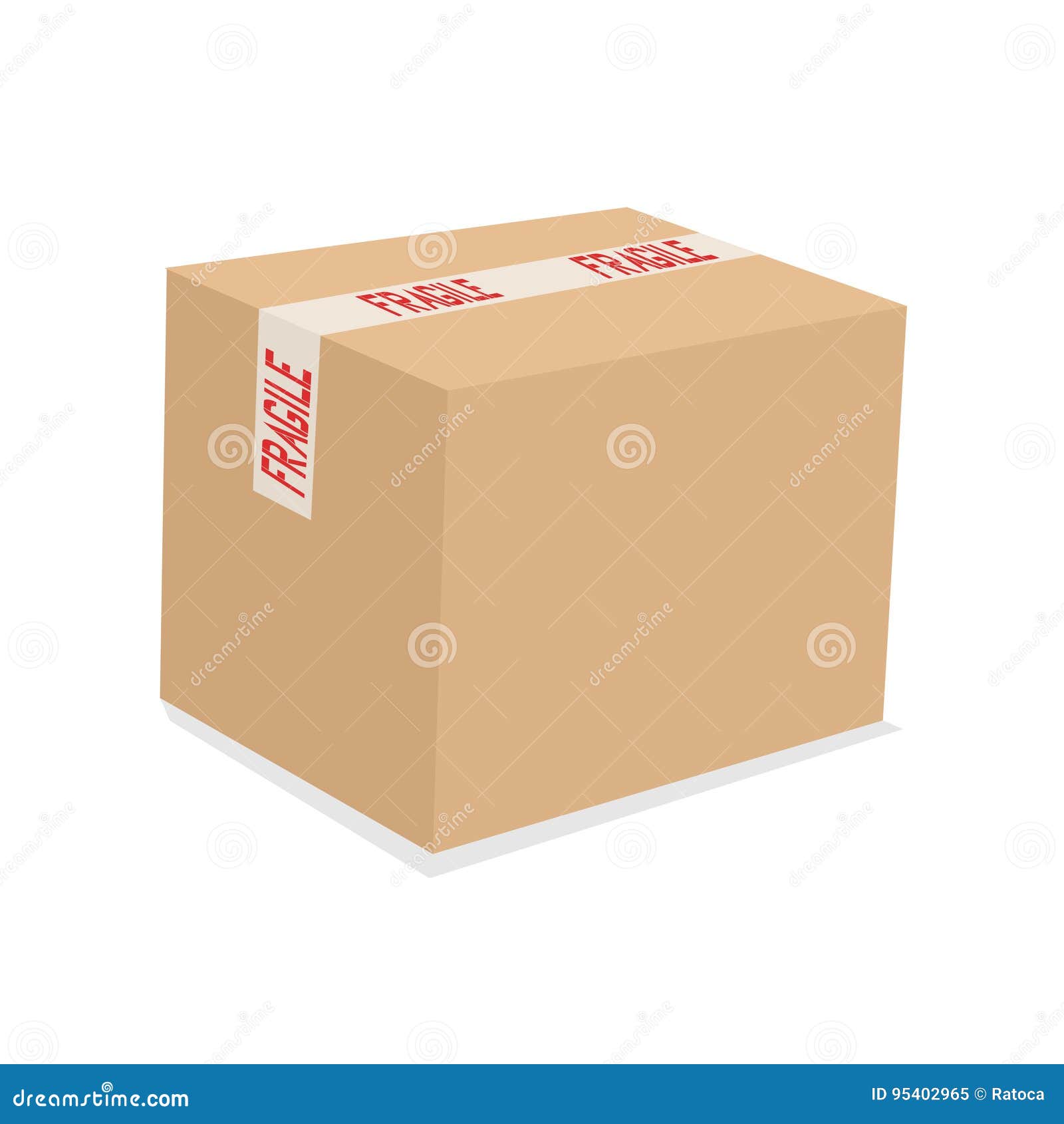 Box illustration stock illustration. Illustration of isolated - 95402965