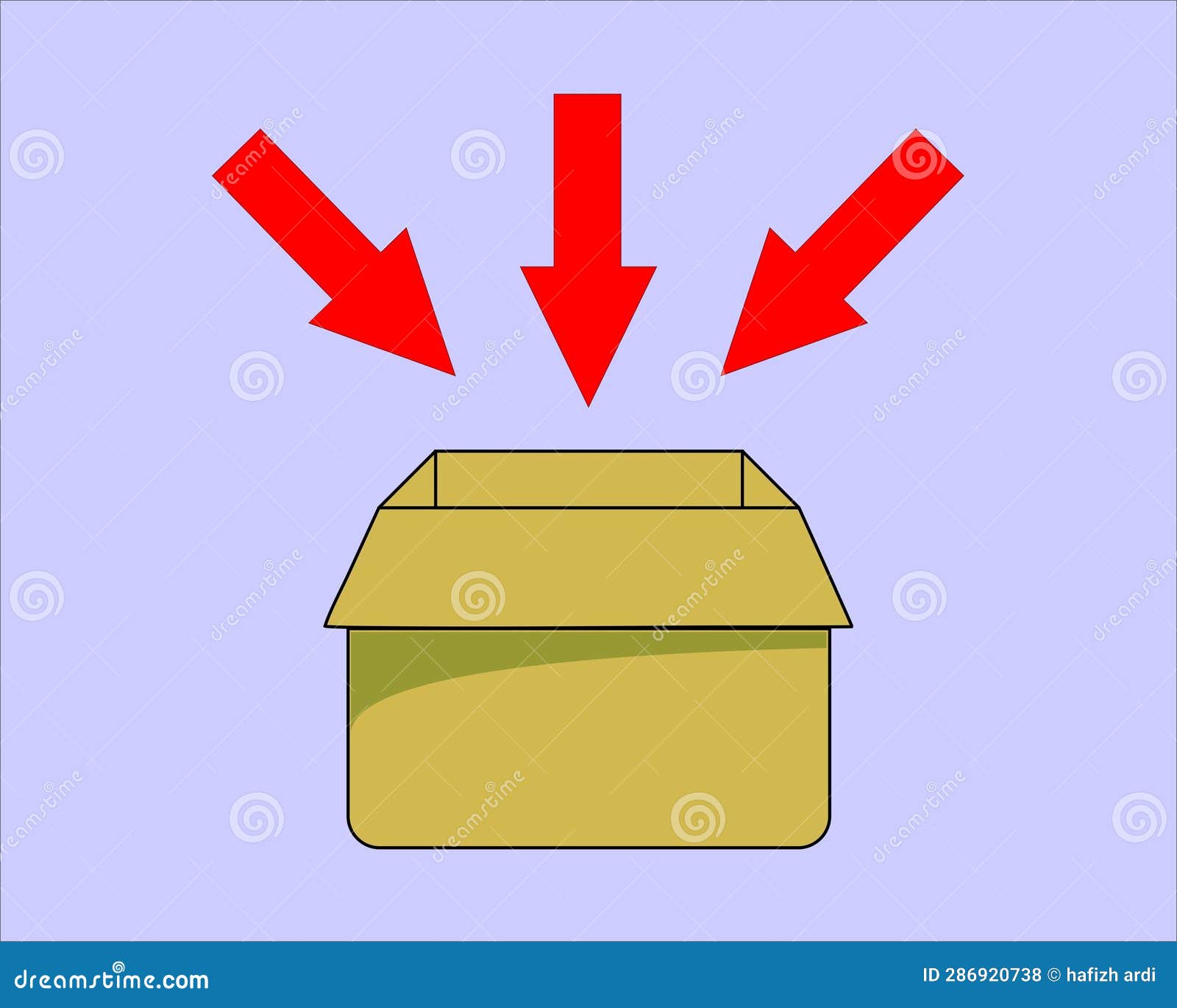 Box illustration vector stock vector. Illustration of packaging - 286920738