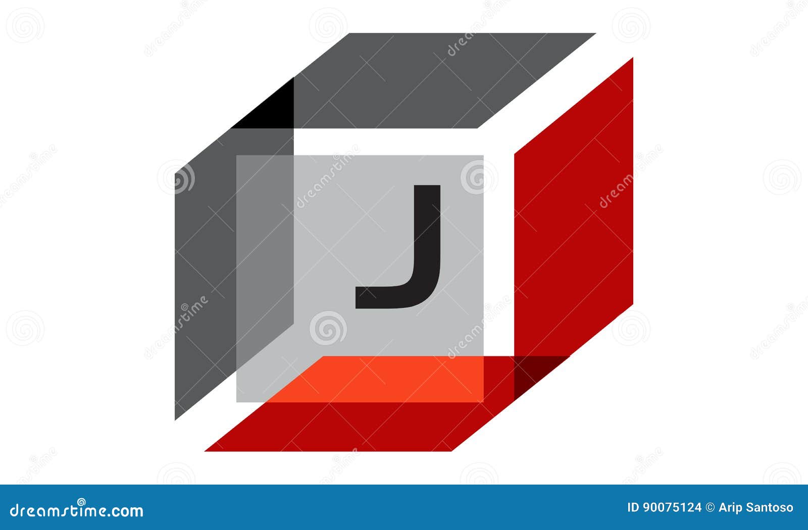Box Initial J stock vector. Illustration of management - 90075124