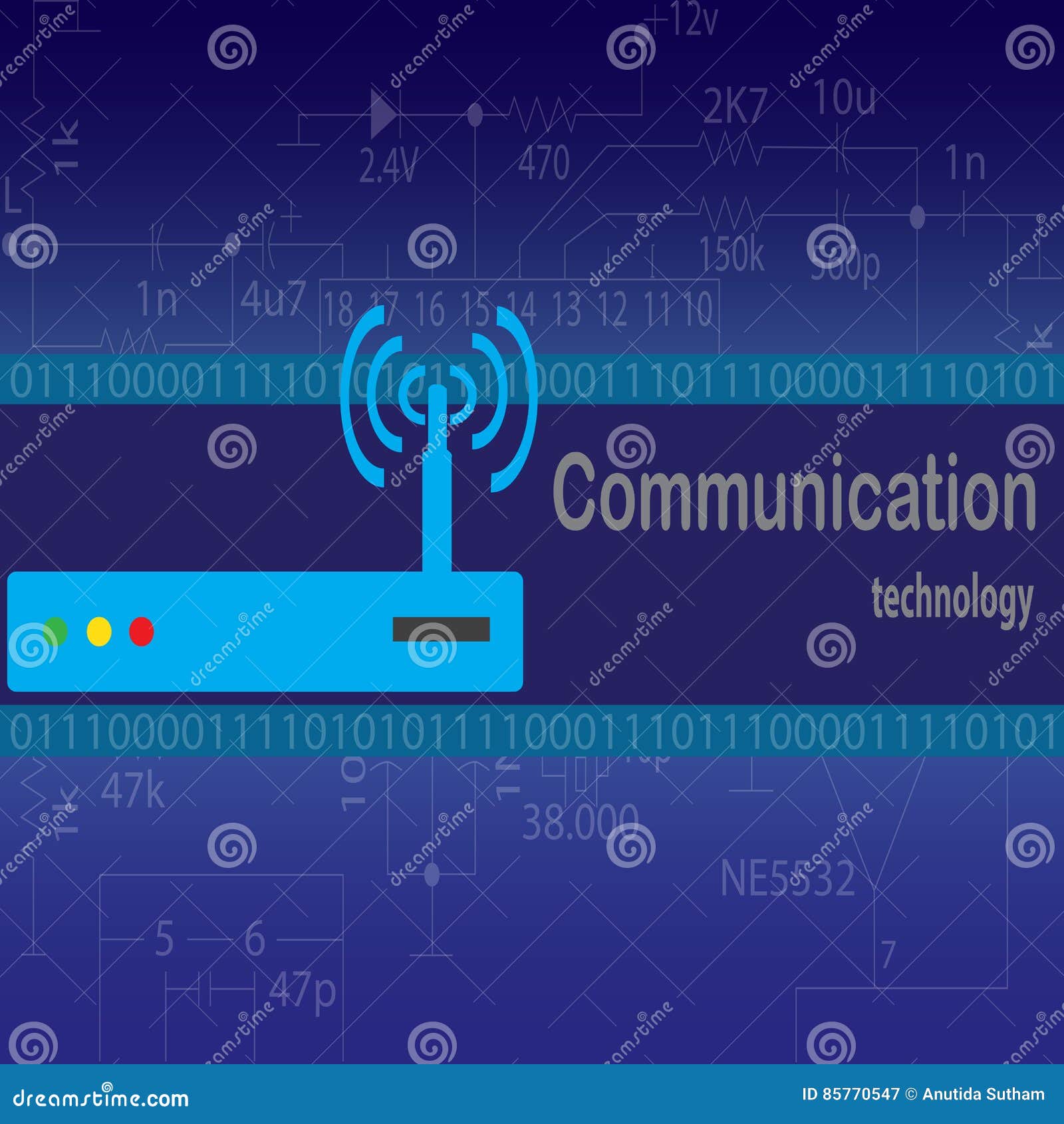 Box, Internet Signal Delivery Stock Illustration - Illustration of ...