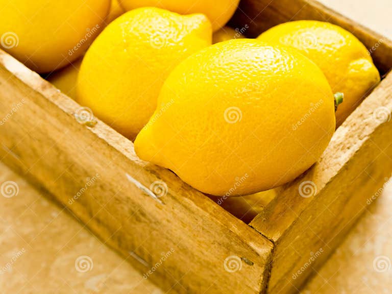 Box of Lemons stock image. Image of food, healthy, natural - 22996221