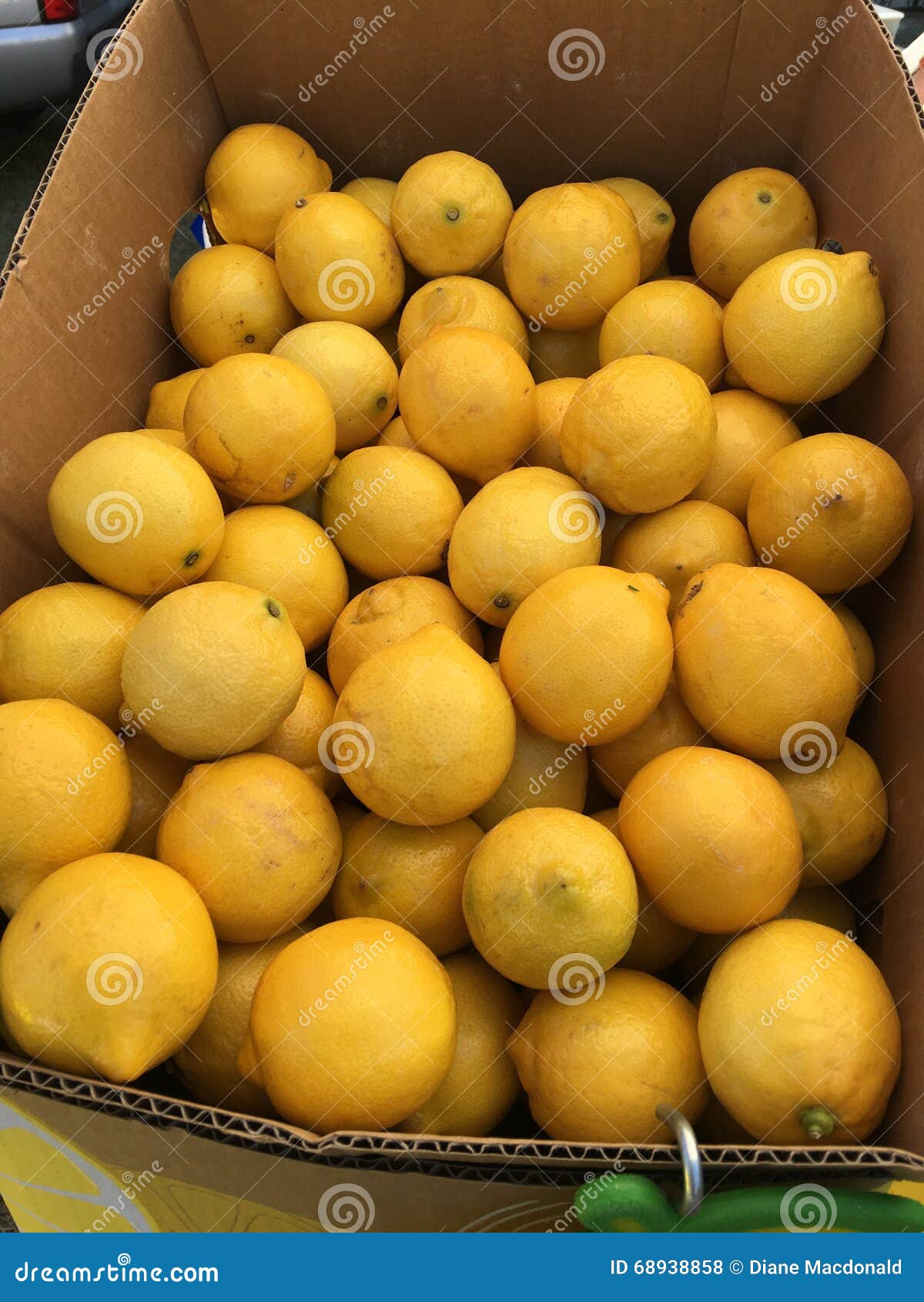 Box of lemons stock photo. Image of lemon, florida, fruit - 68938858