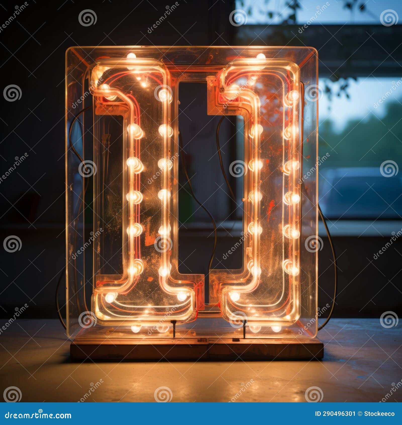 Humorous Tableau: Thirteen 70 in Neon Letter Box Lighting Stock ...
