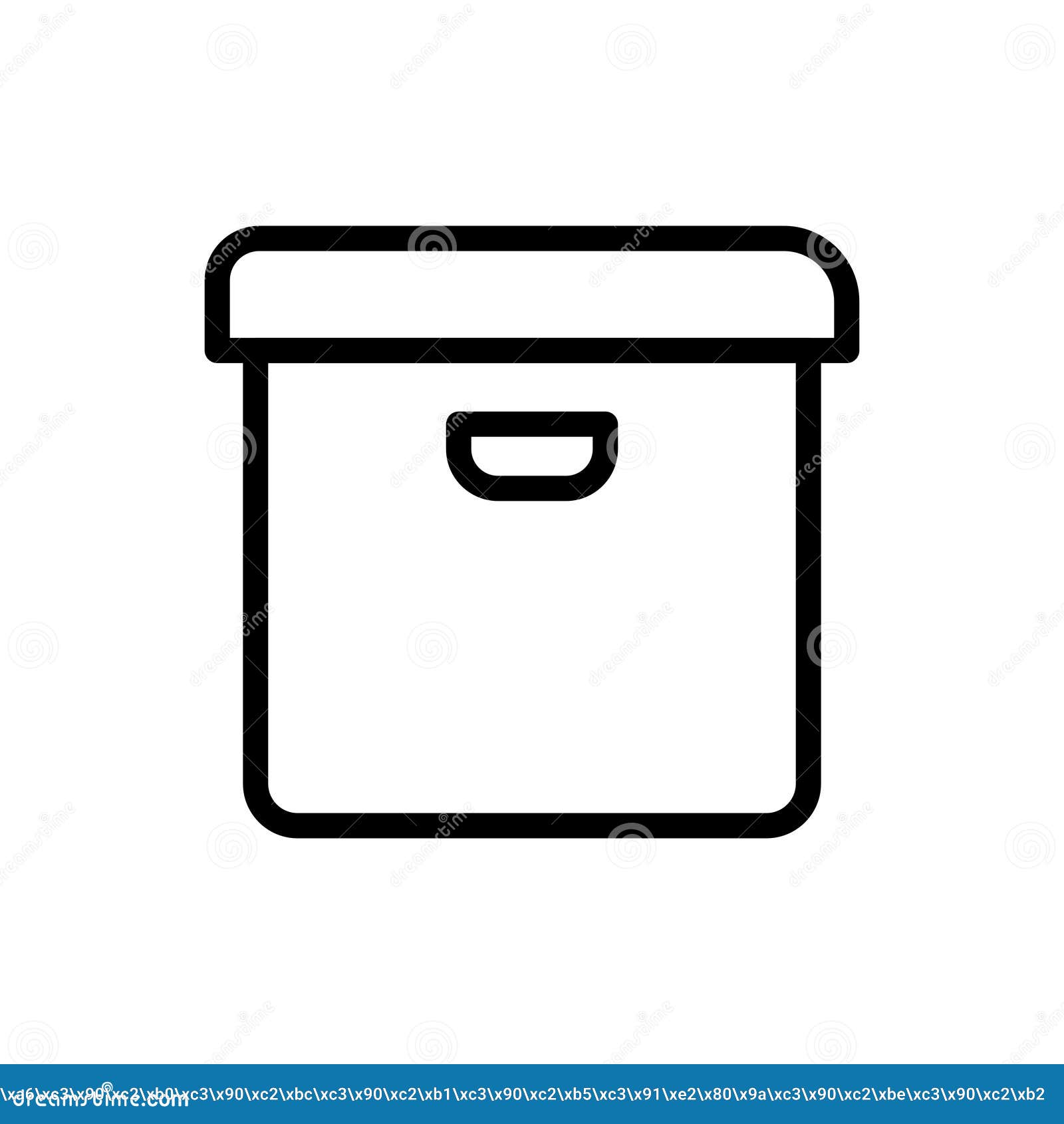 Box flat icon stock vector. Illustration of delivering - 103291180
