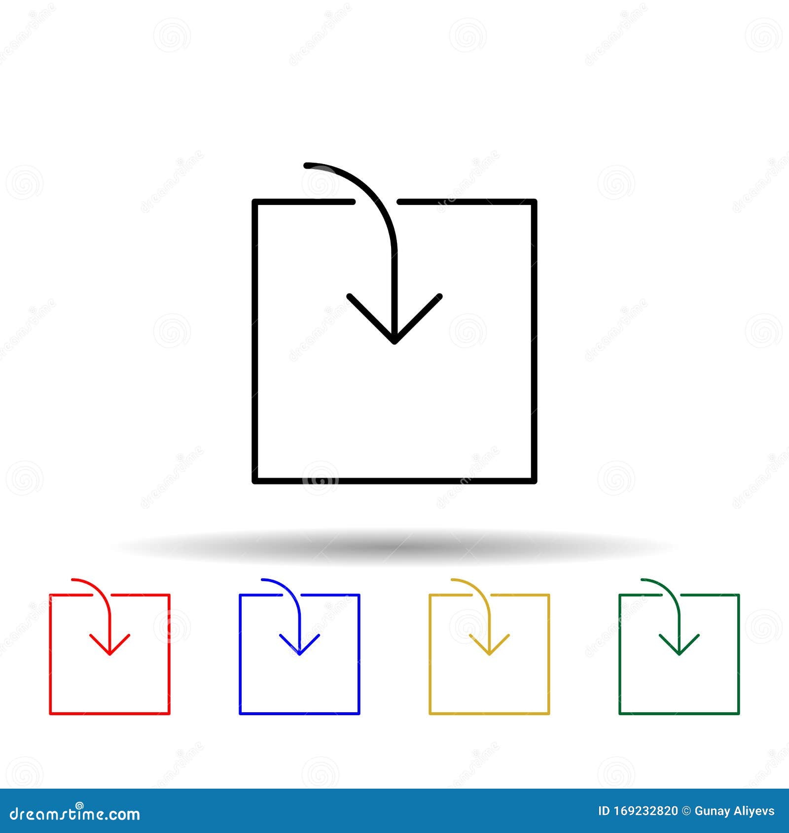 Box Loading Symbol Multi Color Style Icon Simple Thin Line Outline Vector Of Web Icons For Ui