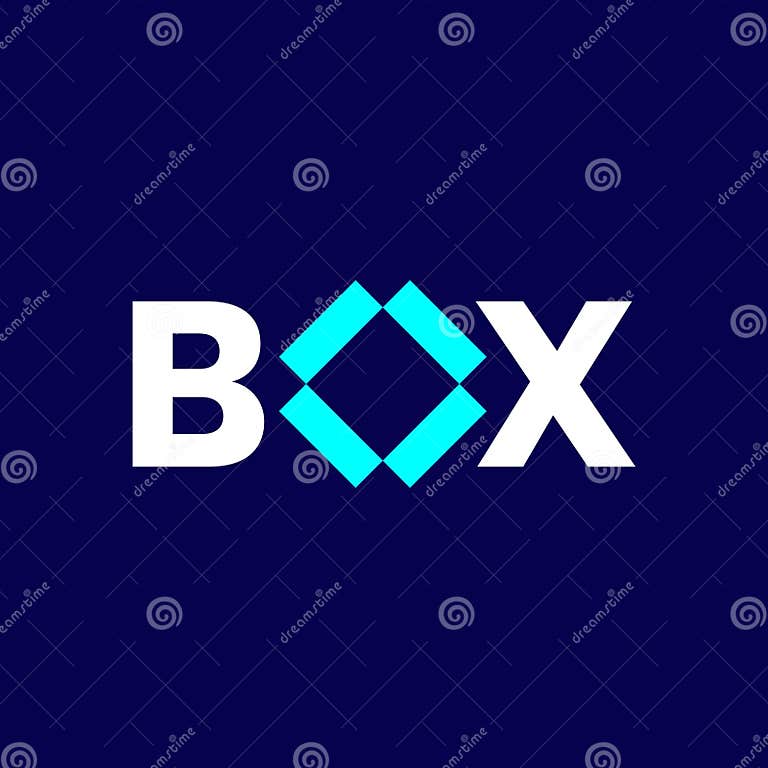 BOX logo stock illustration. Illustration of font, logo - 243737148