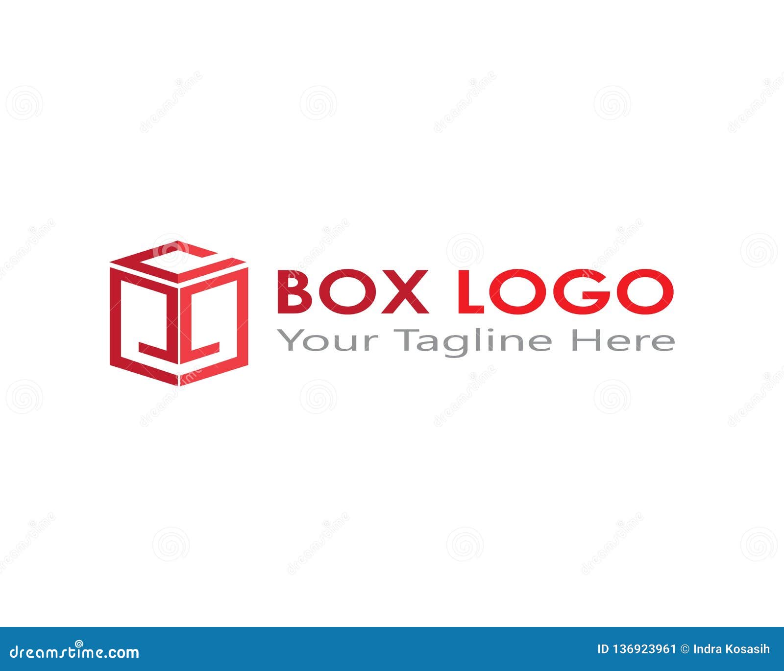 Box logo template stock vector. Illustration of gift - 136923961