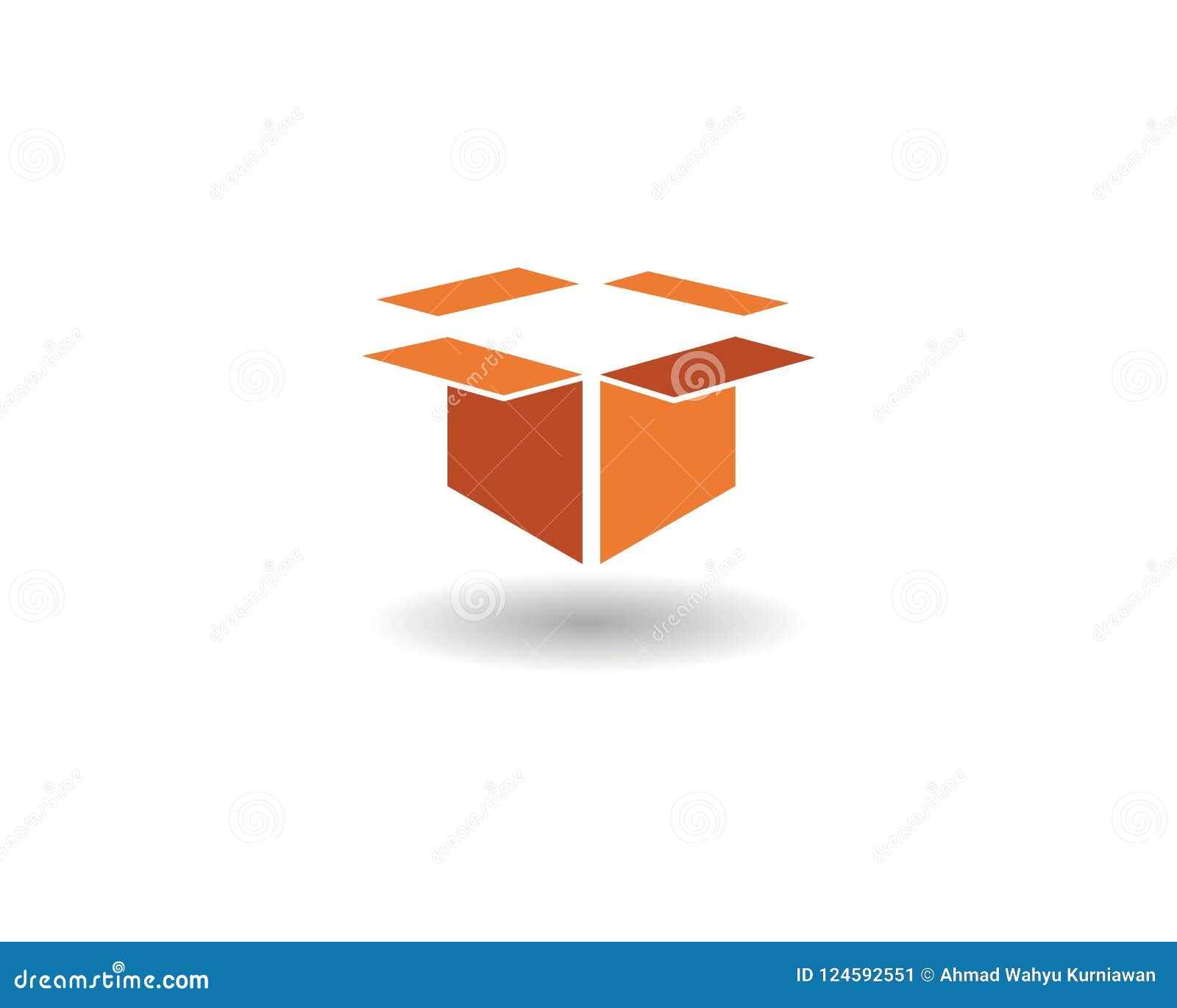 Box logo vector v stock vector. Illustration of open - 124592551