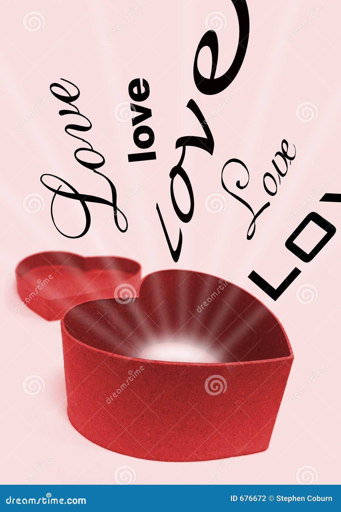 Box of Love stock photo. Image of heart, pink, giftbox - 676672