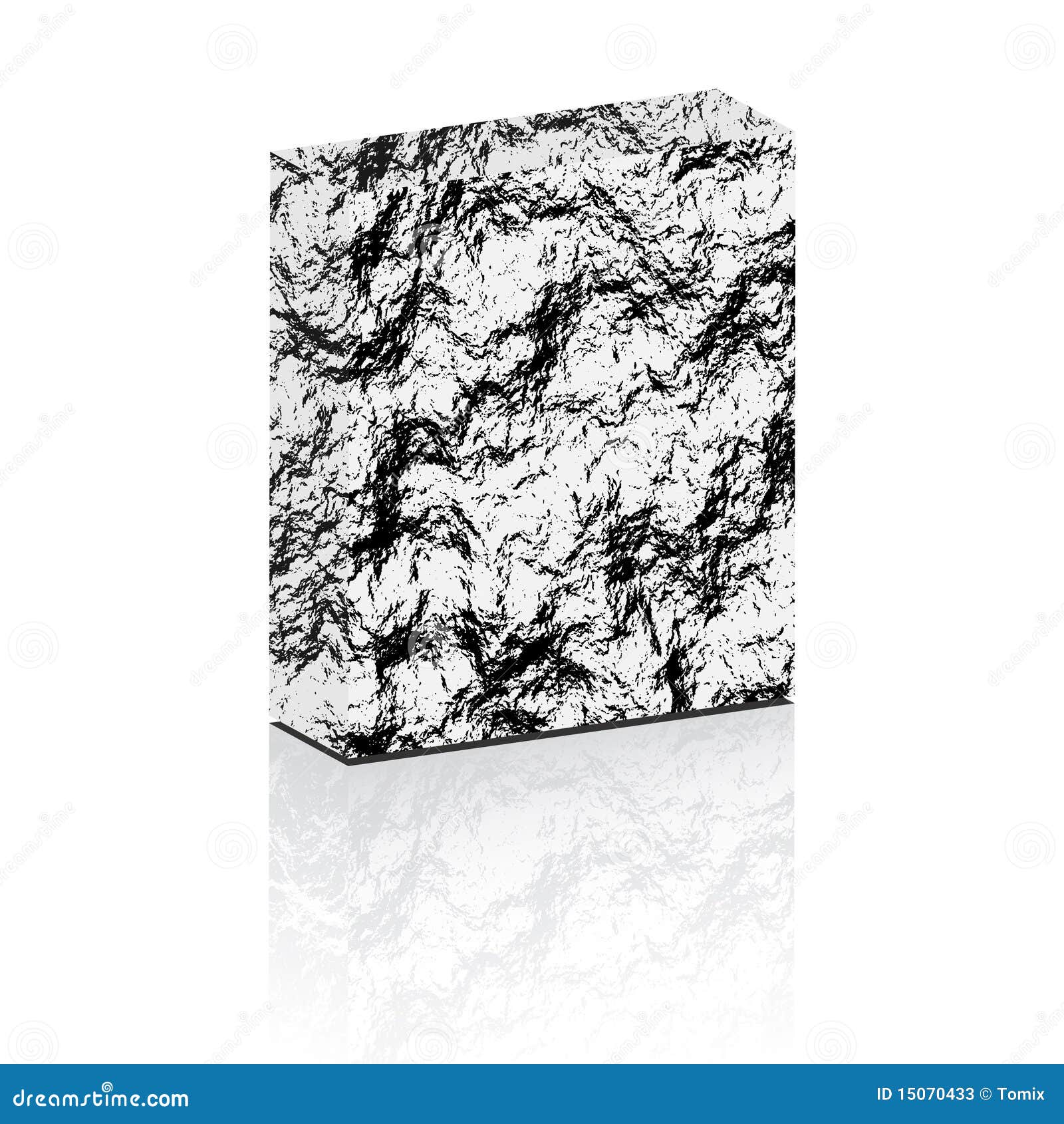 Box made of stone stock vector. Illustration of curve - 15070433