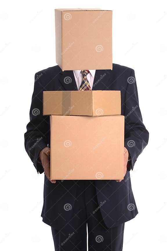 Box Man - Delivery stock image. Image of delivery, carry - 3354715