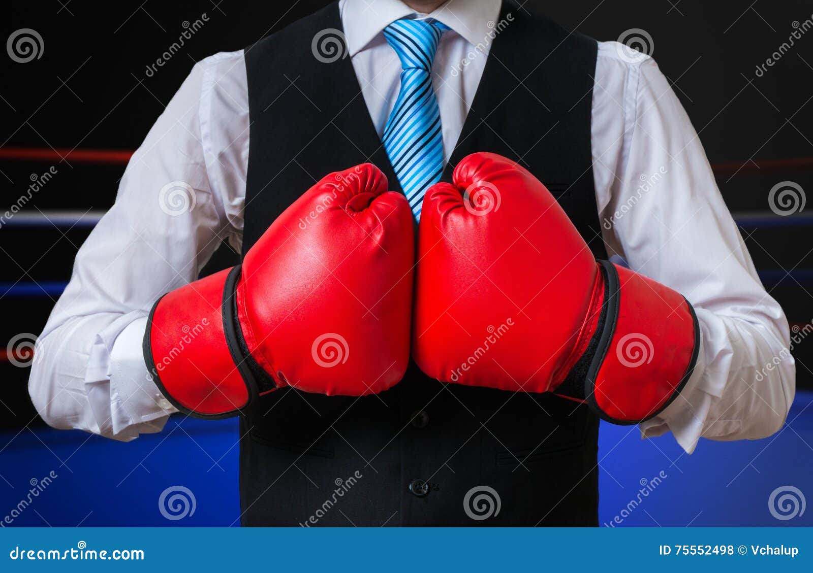 Box Manager is Fighting and Boxing in Ring Stock Photo - Image of fist ...