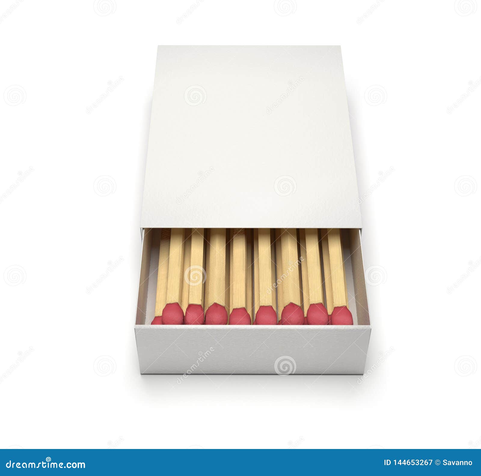 Box of Matches. Blank Package Stock Illustration - Illustration of ...