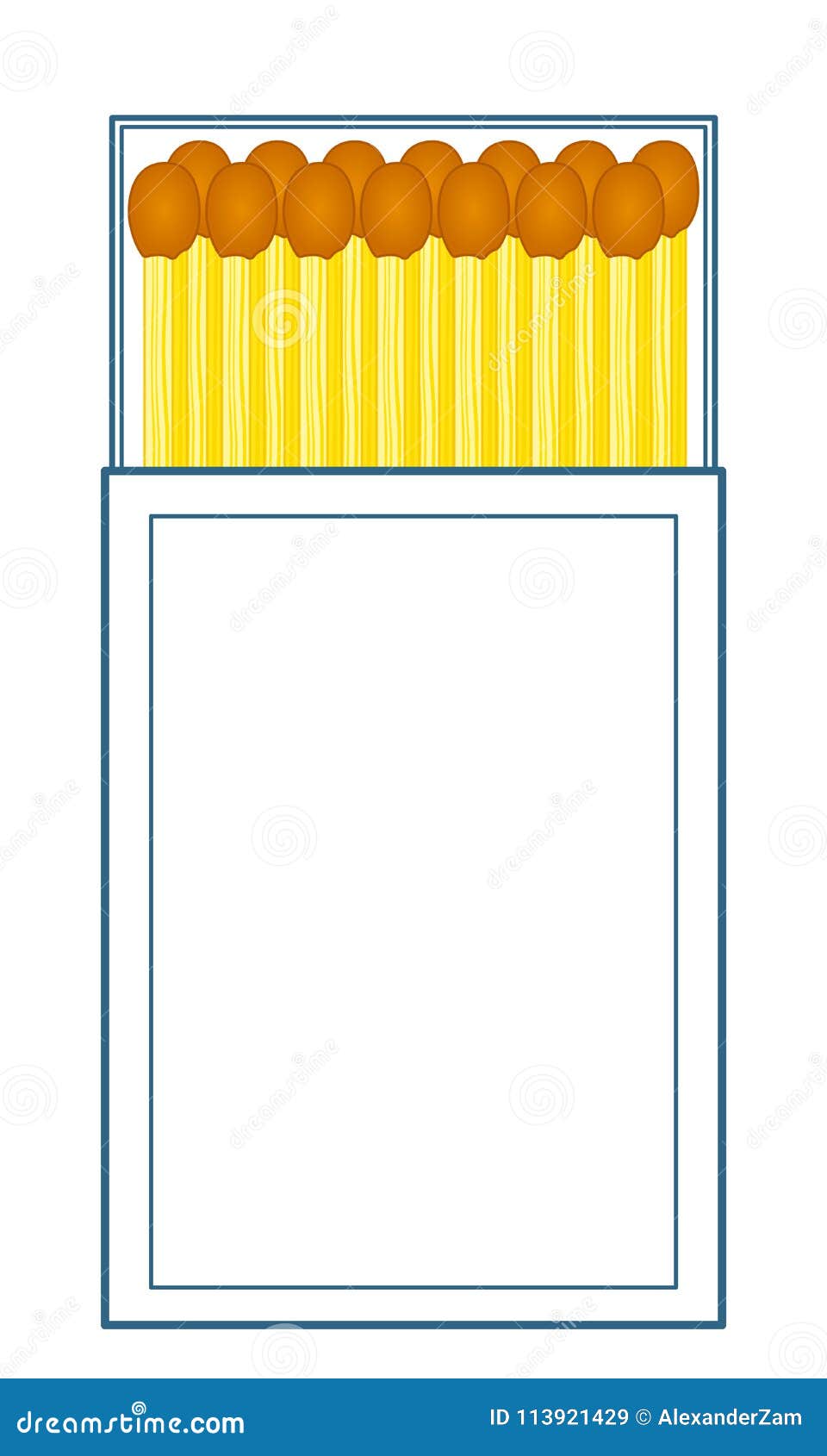 Box of matches stock vector. Illustration of tool, opening - 113921429