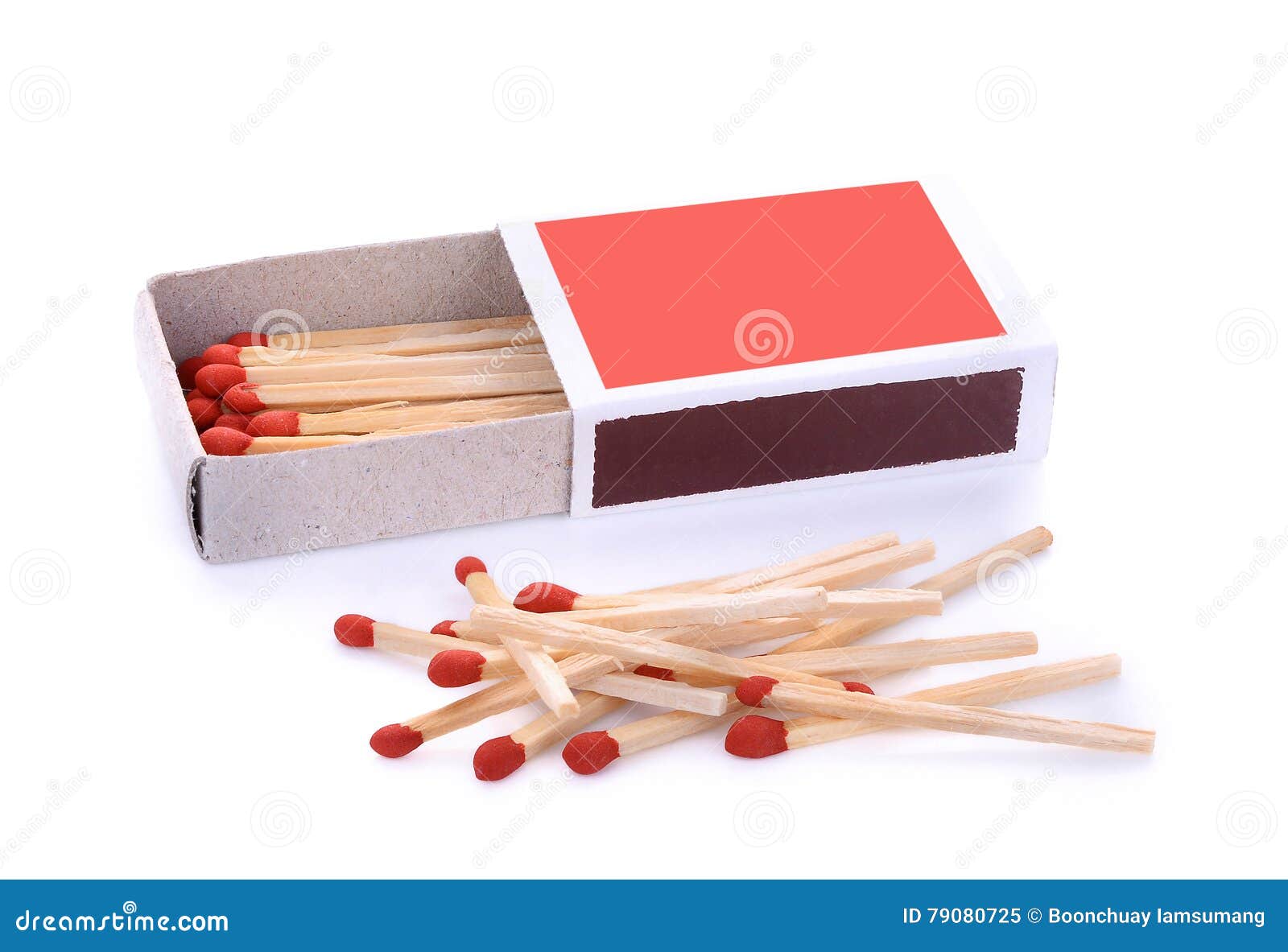 Box of Matches Isolated on White Stock Image - Image of isolated ...