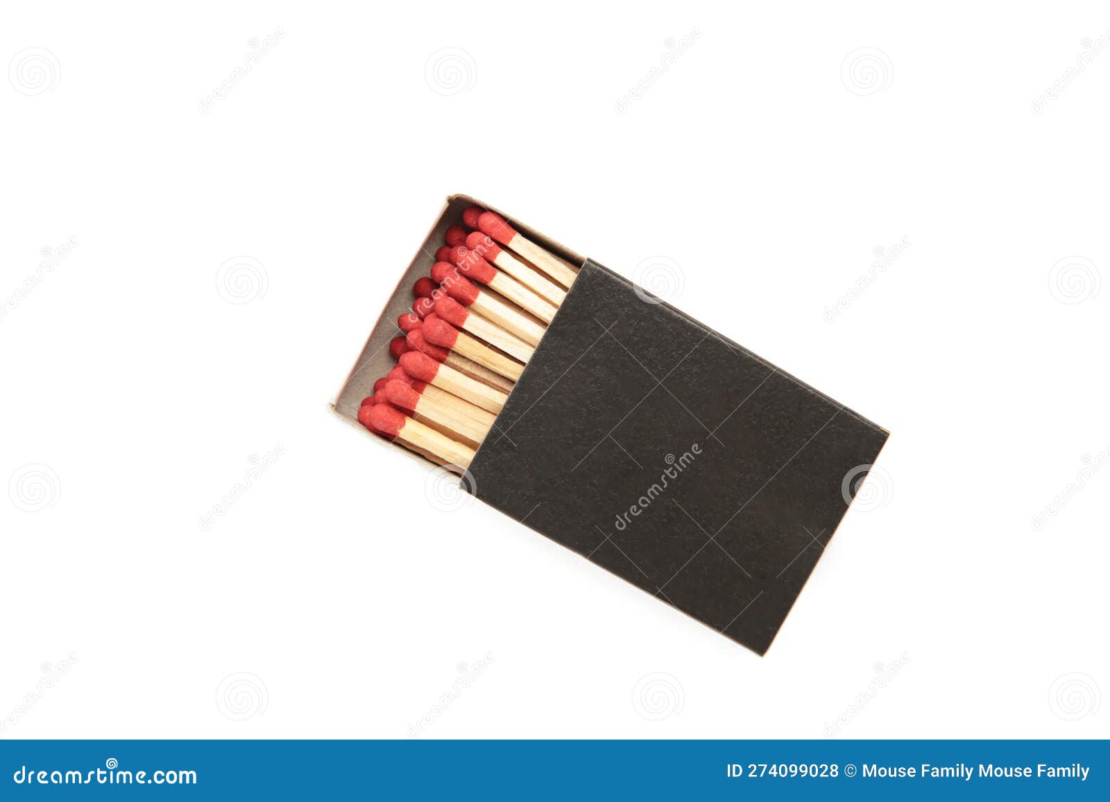 Box of Matches Isolated on a White Background Stock Photo - Image of ...